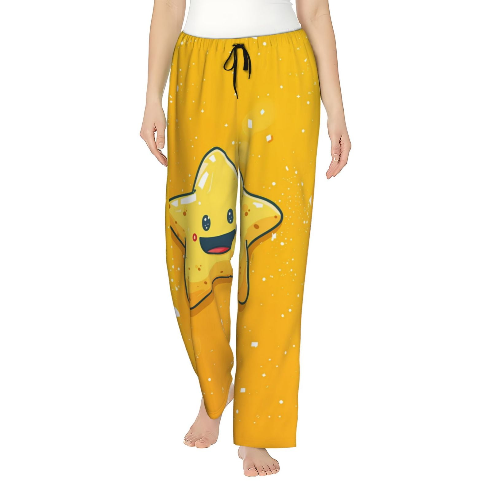 Naloa Happy Cartoon Star Pajamas Pants for Women, Lounge for Women ...