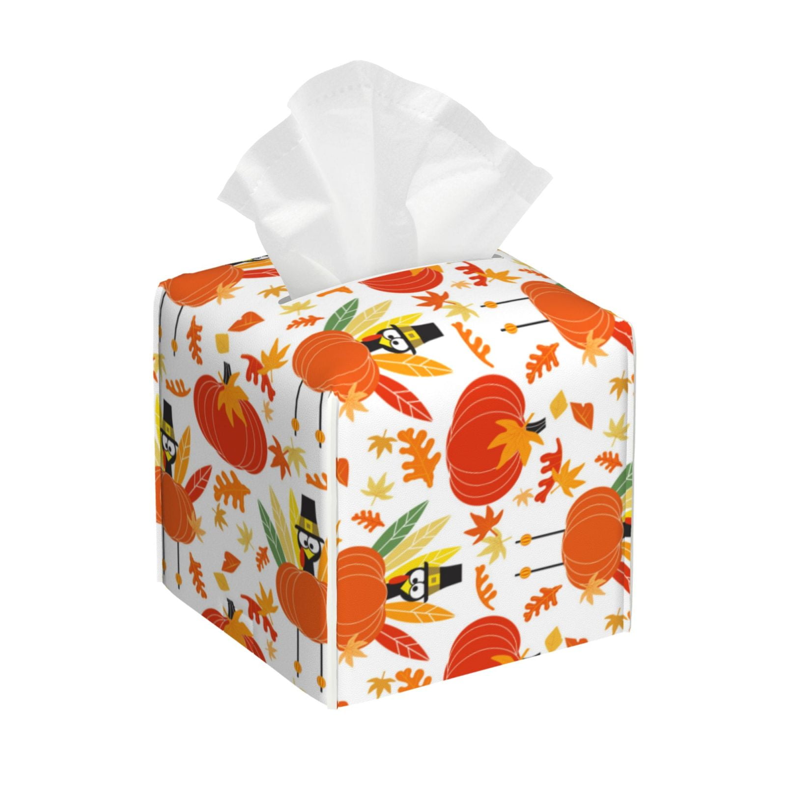 Naloa Happy Thanksgiving Day1 Tissue Box Cover Leather Tissue Holder ...