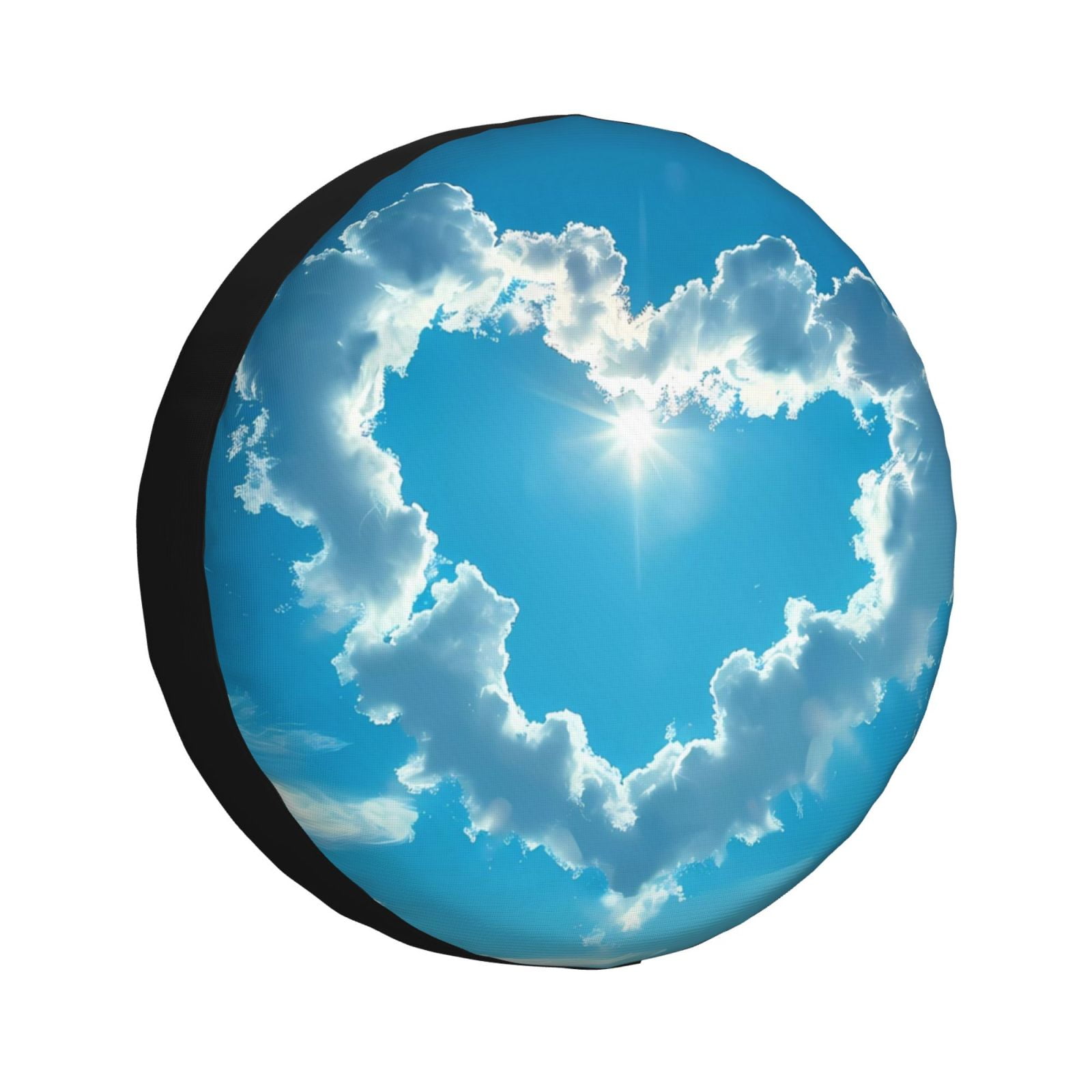 Naloa Heart Shaped Cloud PVC Leather Spare Tire Wheel Cover Spare Tire ...