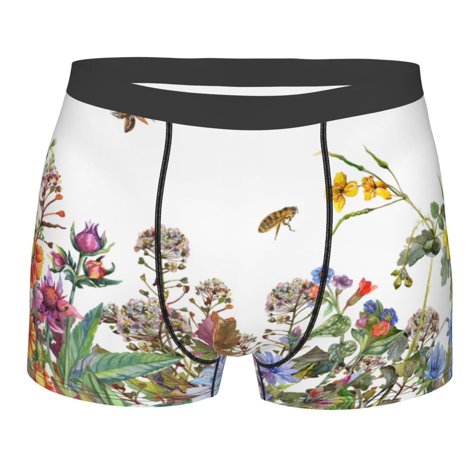 Naloa Herbs and Wildflowers Print Mens Underwear - Boxers for Men ...