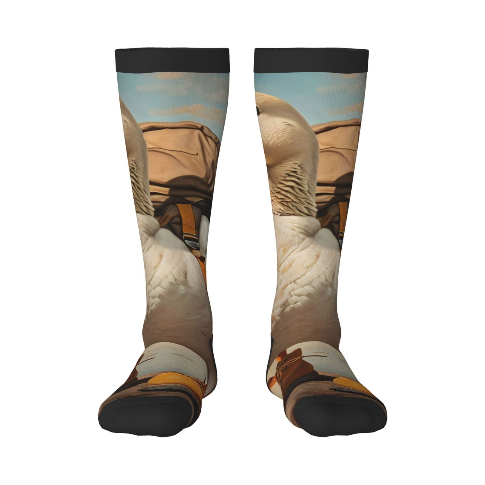 Naloa Hiking Duck Thigh High Socks Extra Long Stretchy Sock Women Over ...