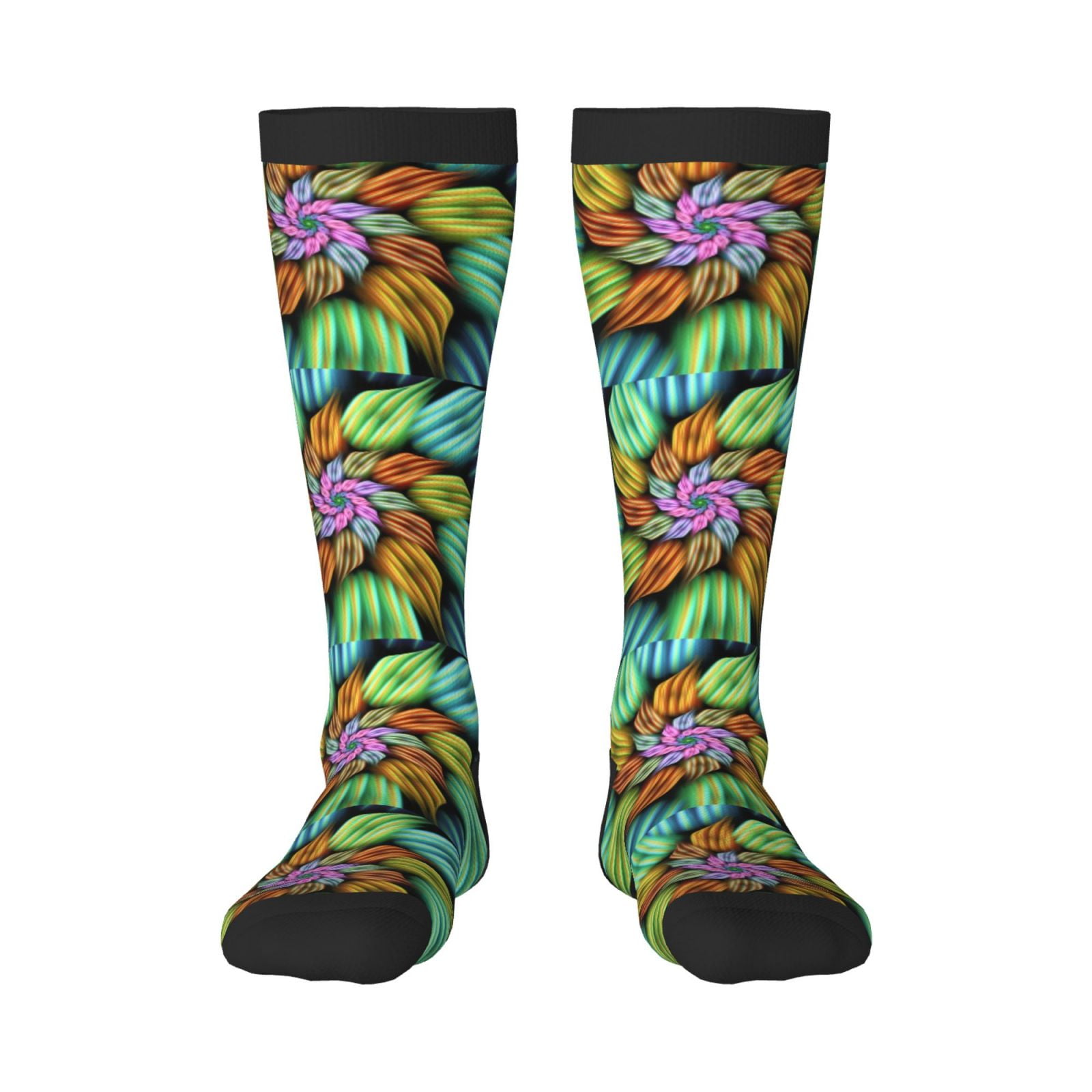 Naloa Hippie Style Thigh High Socks Extra Long Stretchy Sock Women Over ...