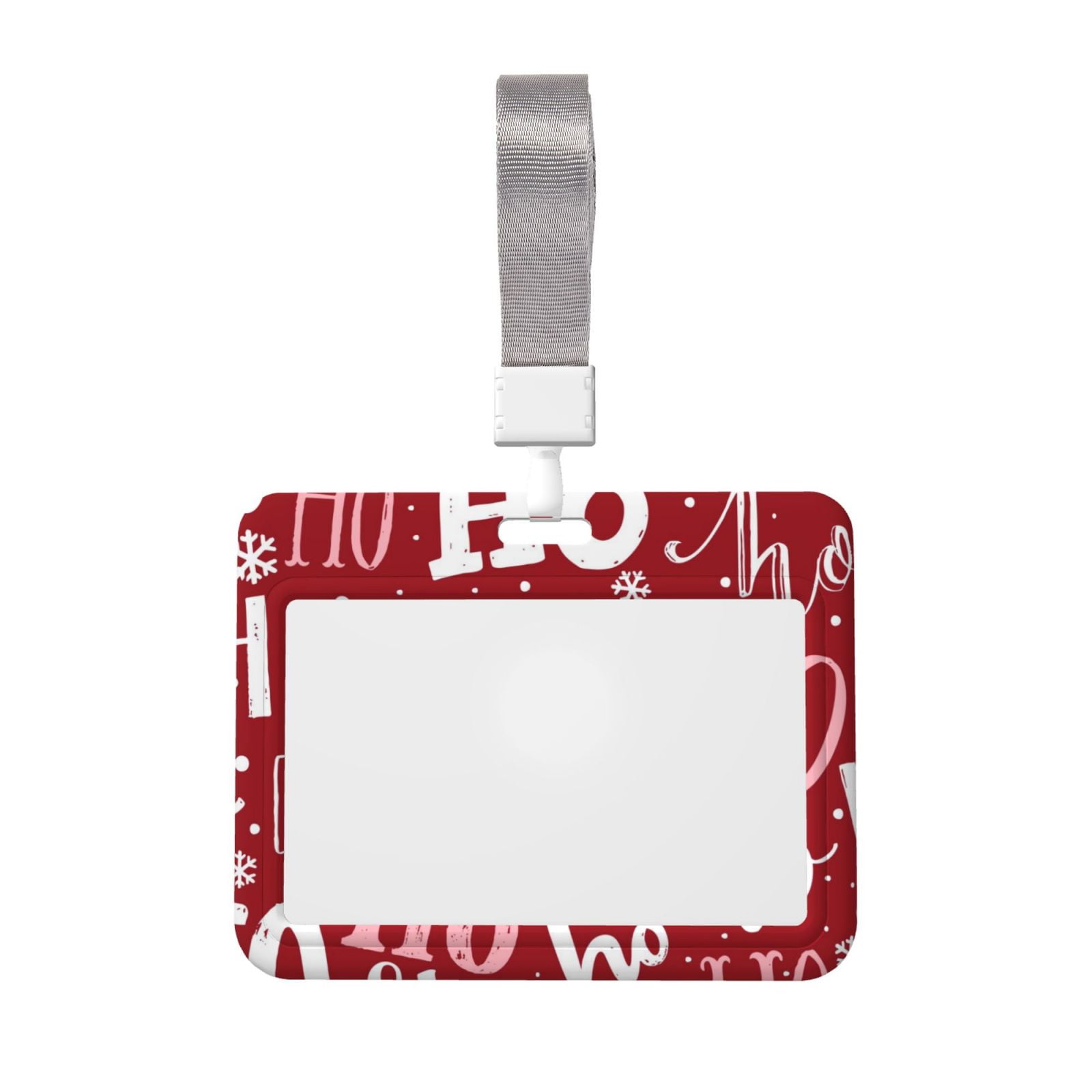 Naloa Ho Pattern Funny Christmas Card Badge Holder Work Badge Sleeve ...