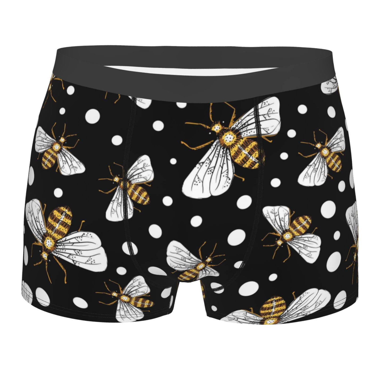 Naloa Honey Bees at Night Print Mens Underwear - Boxers for Men ...