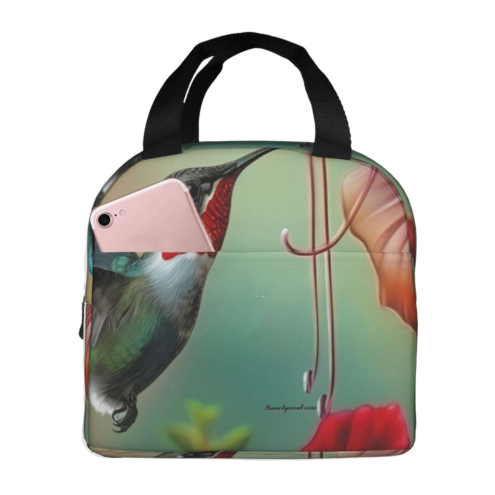 Naloa Hummingbird Floral Paradise Print Lunch Box for Women Men ...