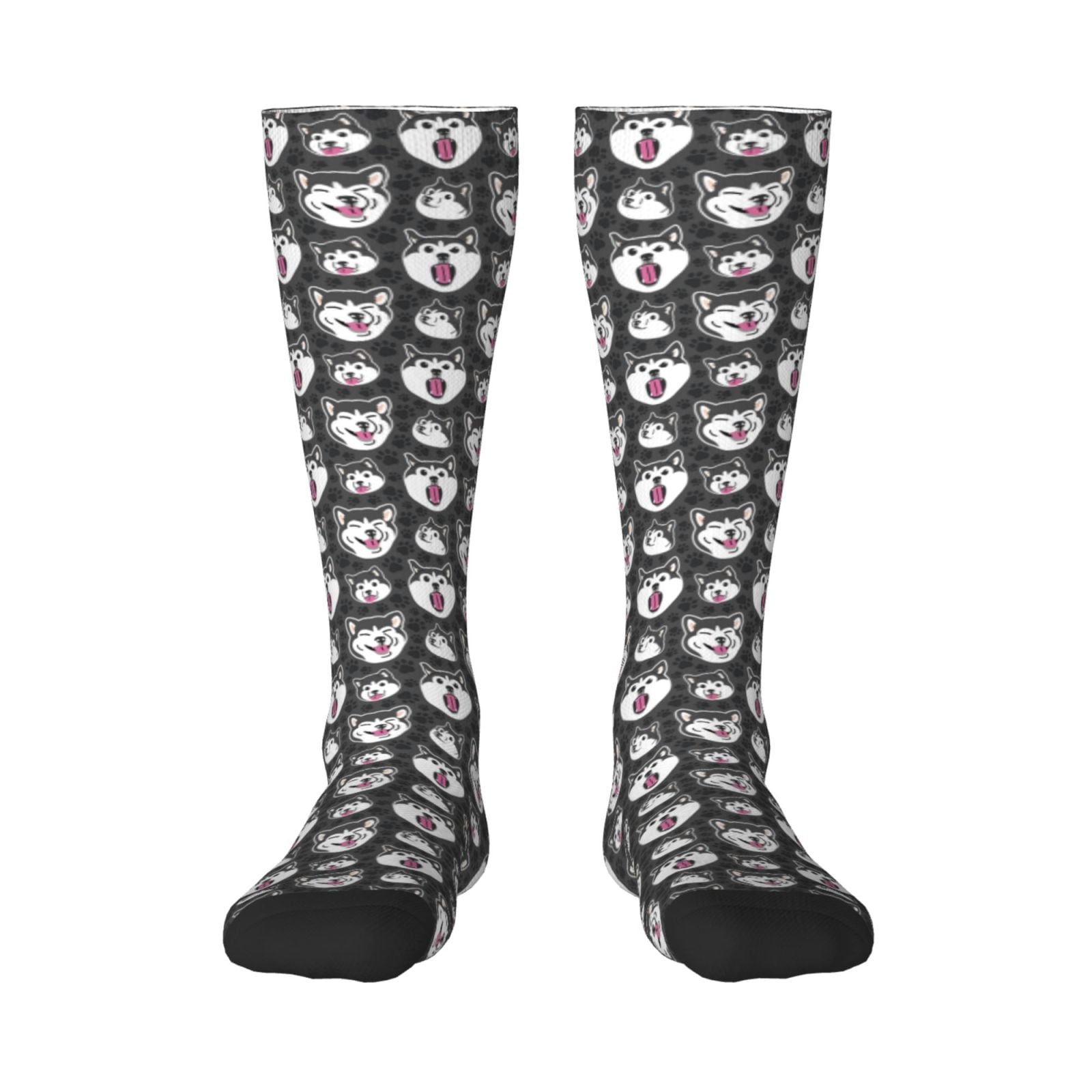 Naloa Husky Thigh High Socks Extra Long Stretchy Sock Women Over Knee ...