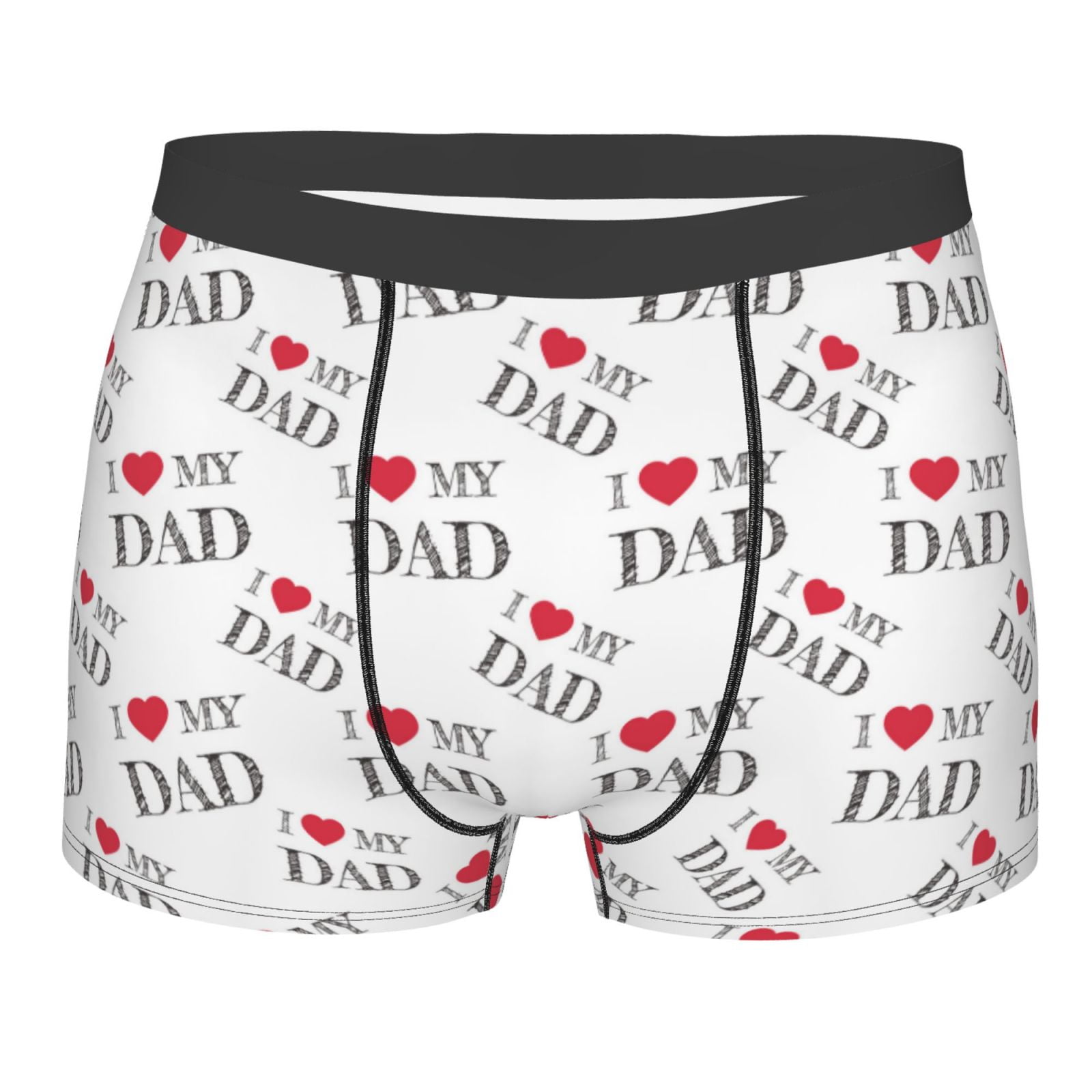 Naloa I Love My Dad Print Mens Underwear - Boxers for Men, Classic ...