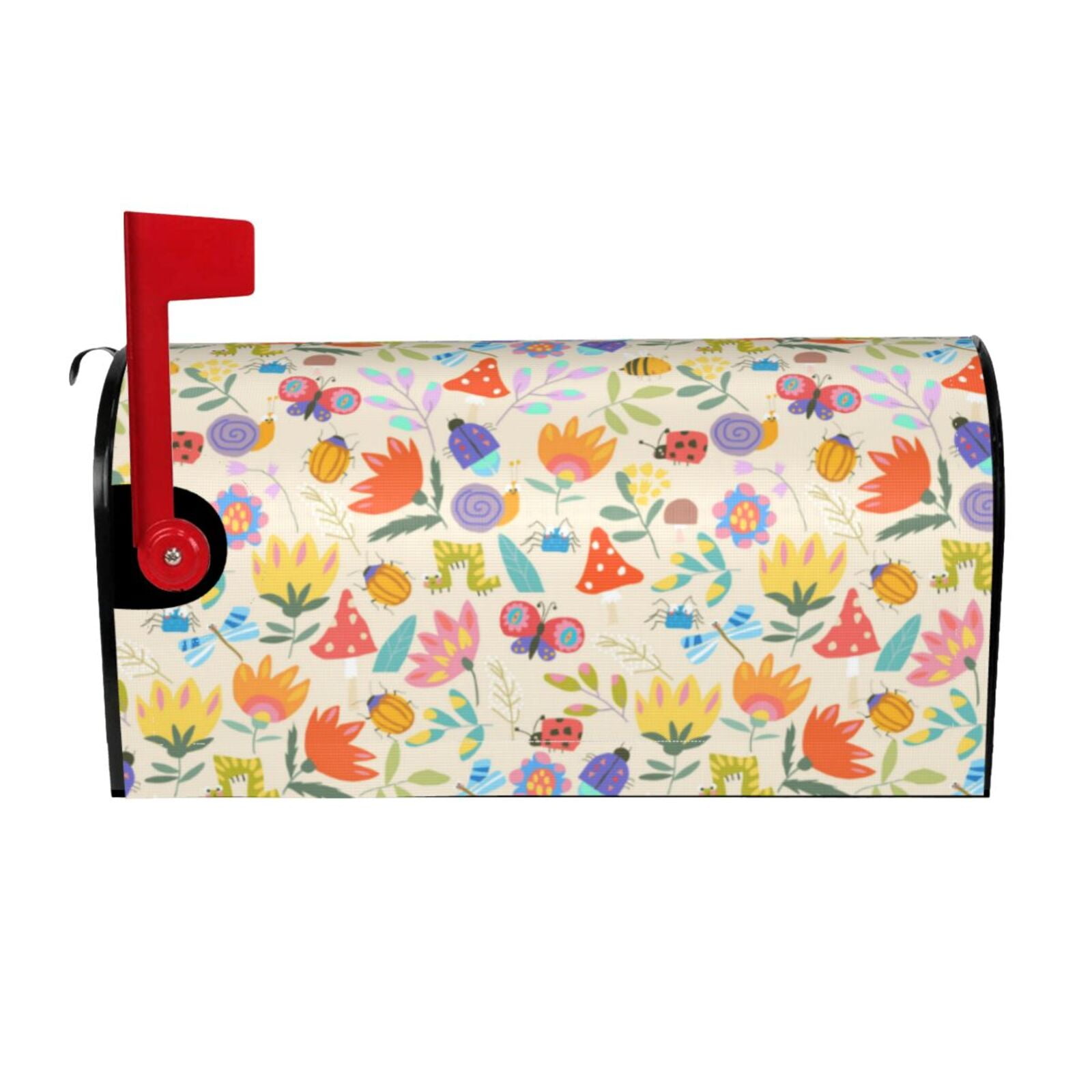 Naloa Insects In Plants Mailbox Covers Magnetic Post Box Cover Post ...