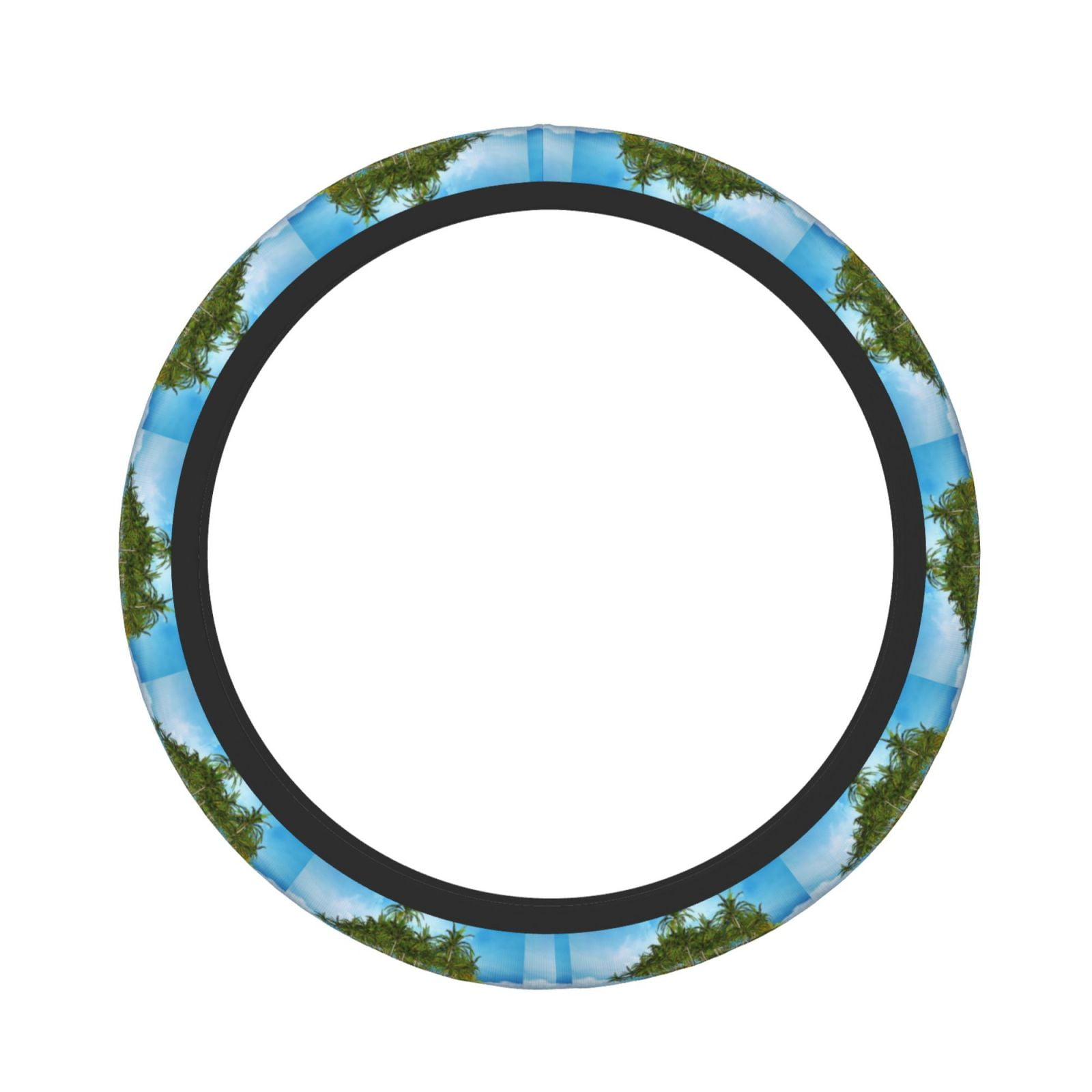 Naloa Island And Coral Reef Elastic Steering Wheel Cover, Auto Steering ...