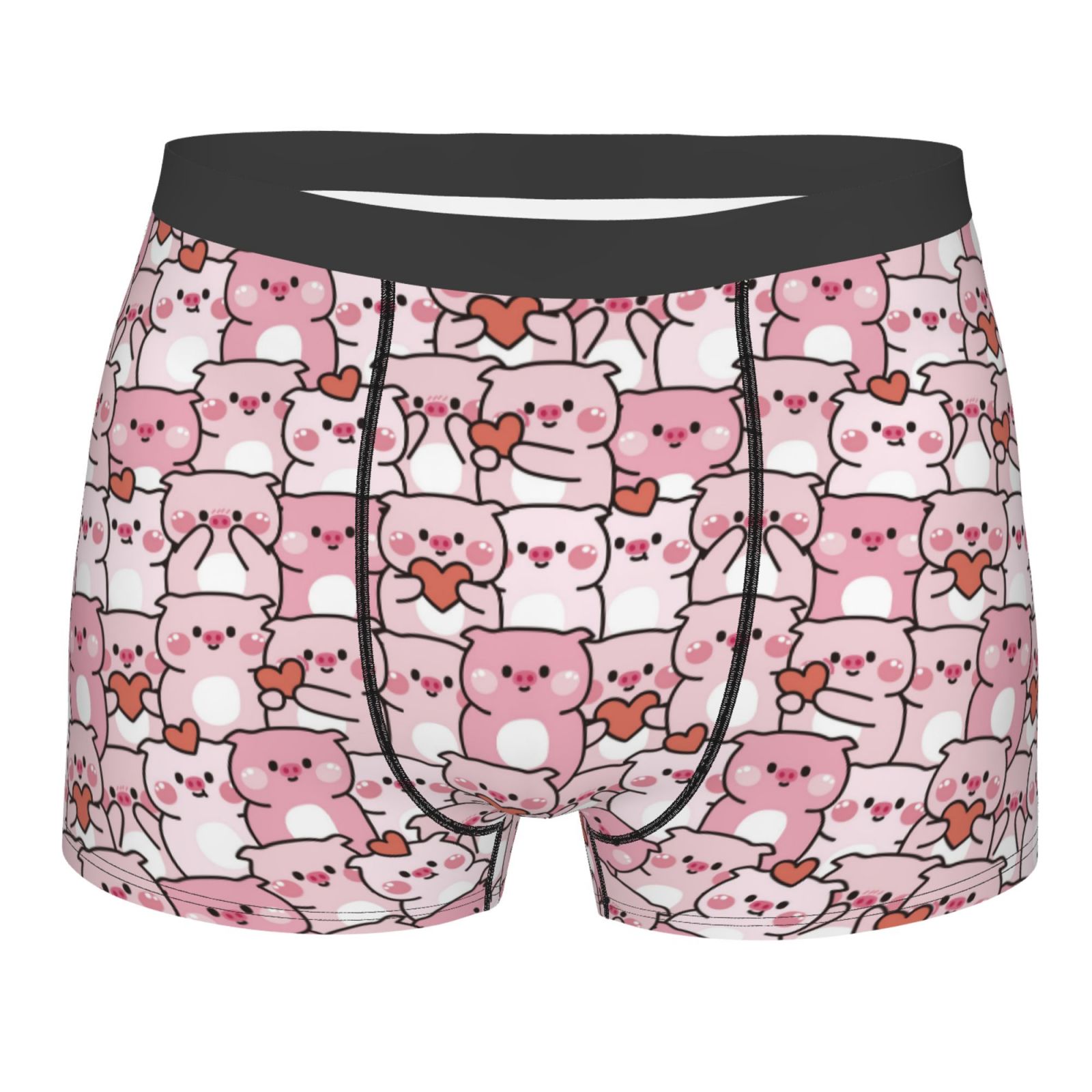 Naloa Kawaii Pig Print Mens Underwear - Boxers for Men, Classic Briefs ...