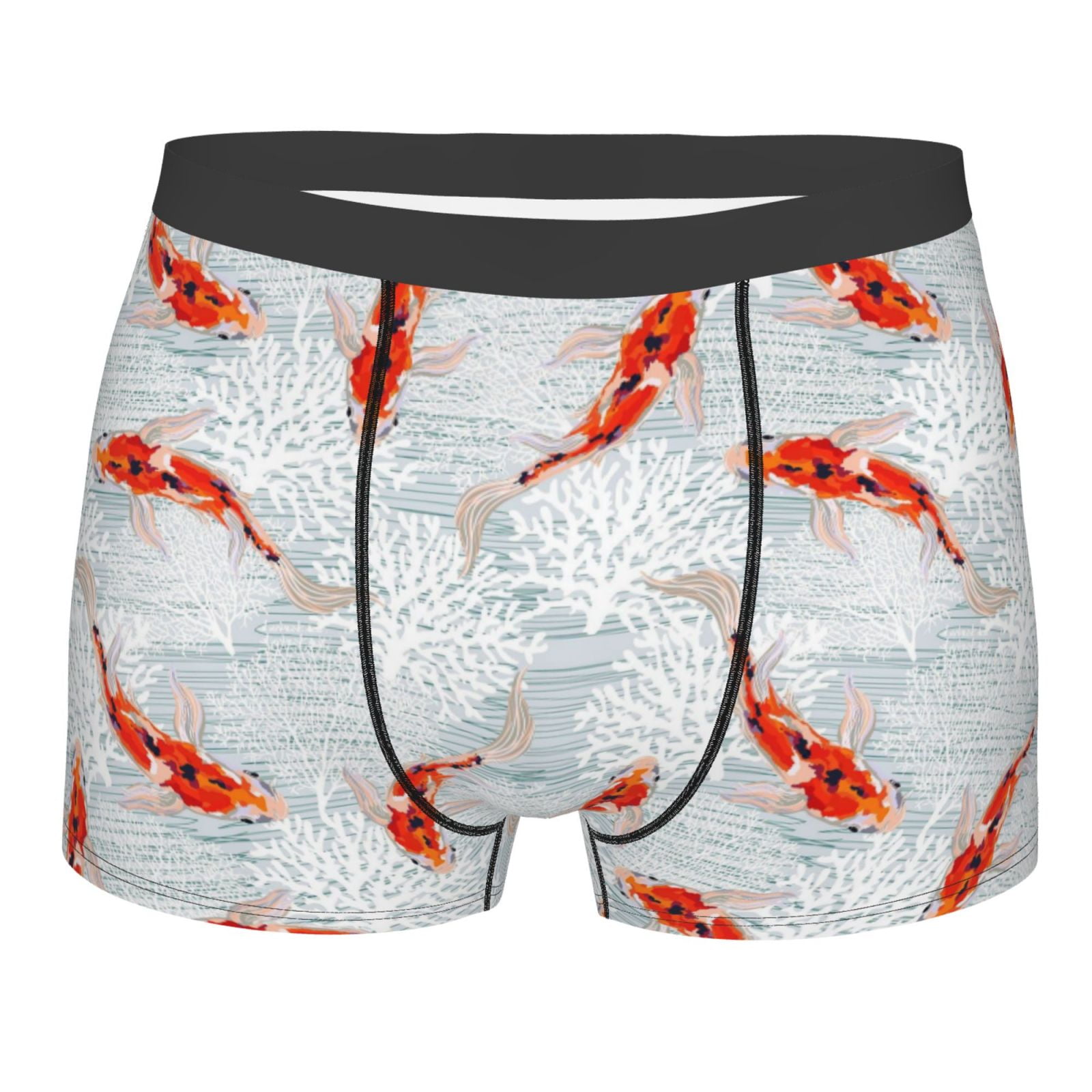 Naloa Koi Fish Corals,Spring Summer Print Mens Underwear - Boxers for ...