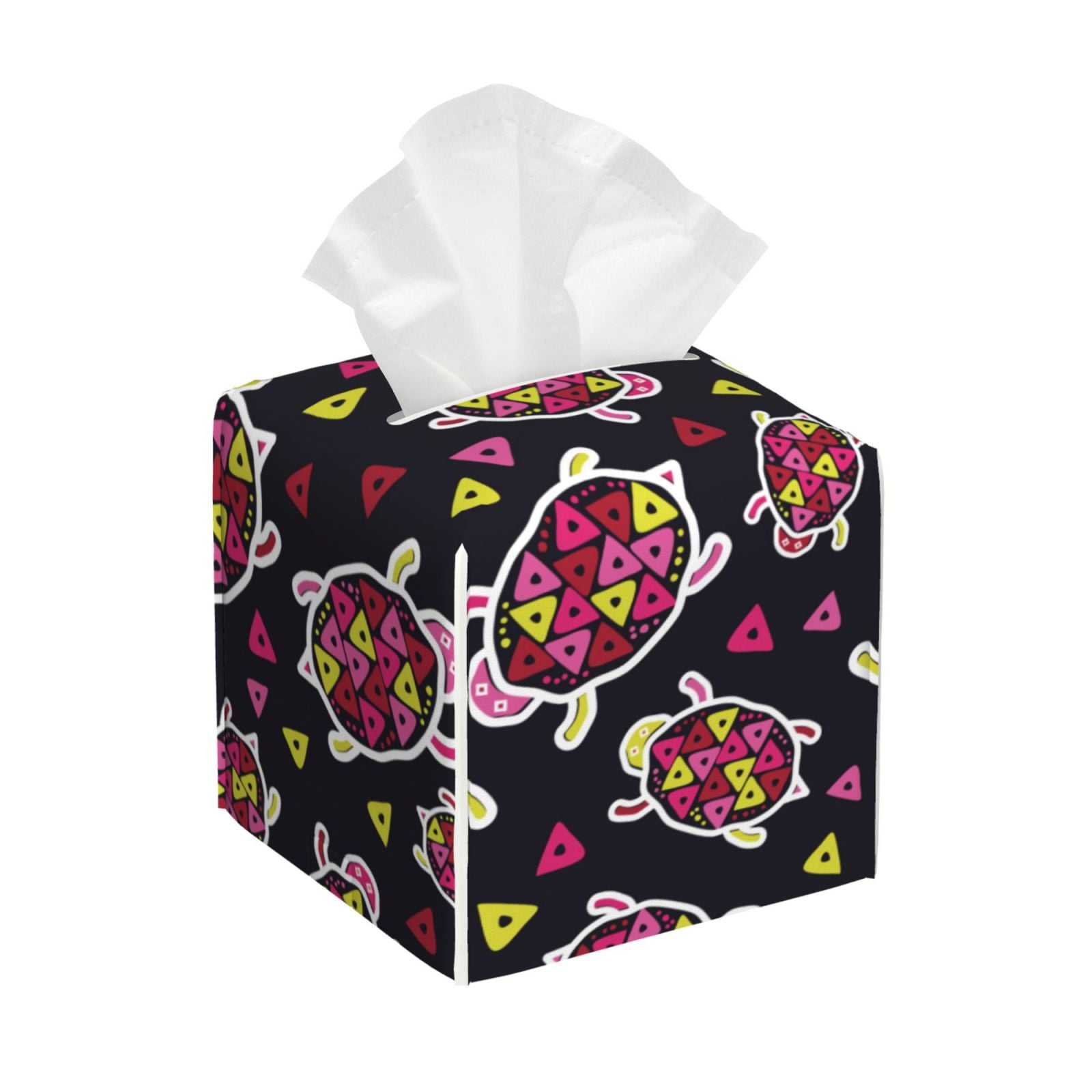 Naloa Ladybug Tissue Box CoverLeather Tissue Holder Square Facial ...