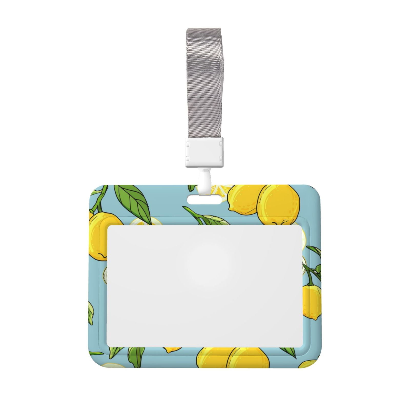 Naloa Lemon Card Badge Holder Work Badge Sleeve for Office, School ...