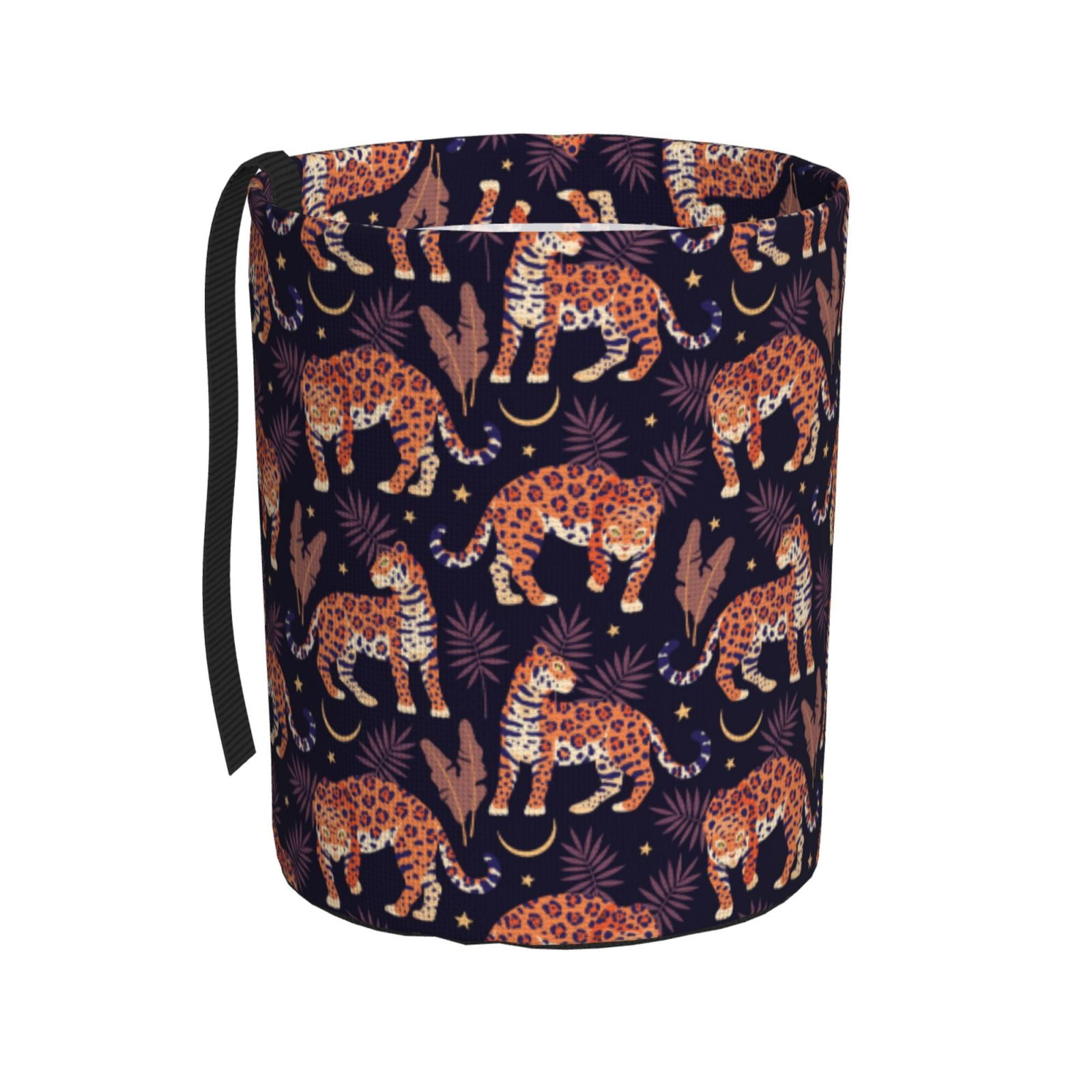 Naloa Leopard Print Car Trash Can Garbage Car Accessories Trash Can Car ...