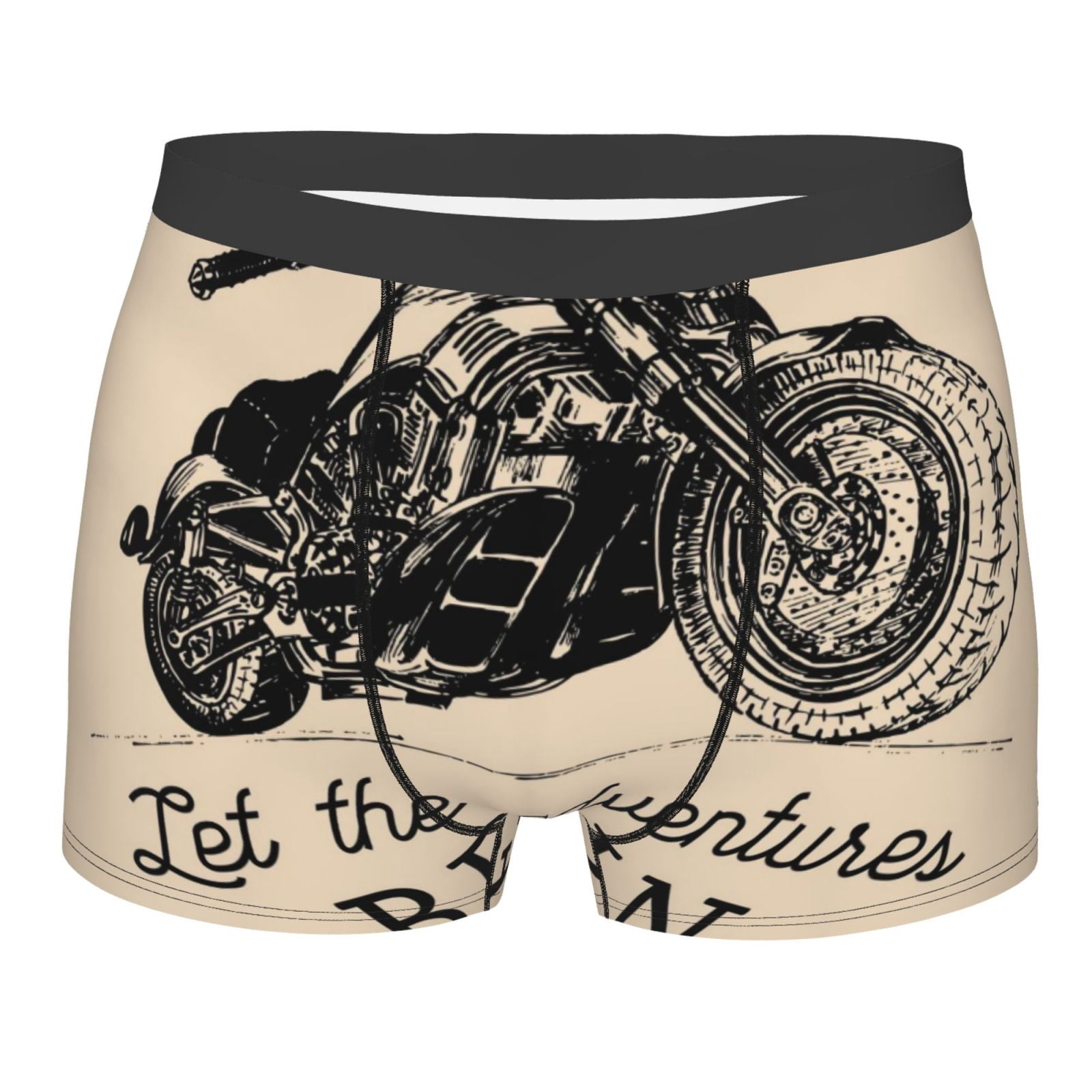 Naloa Let The Adventure Begin Print Mens Underwear - Boxers for Men ...