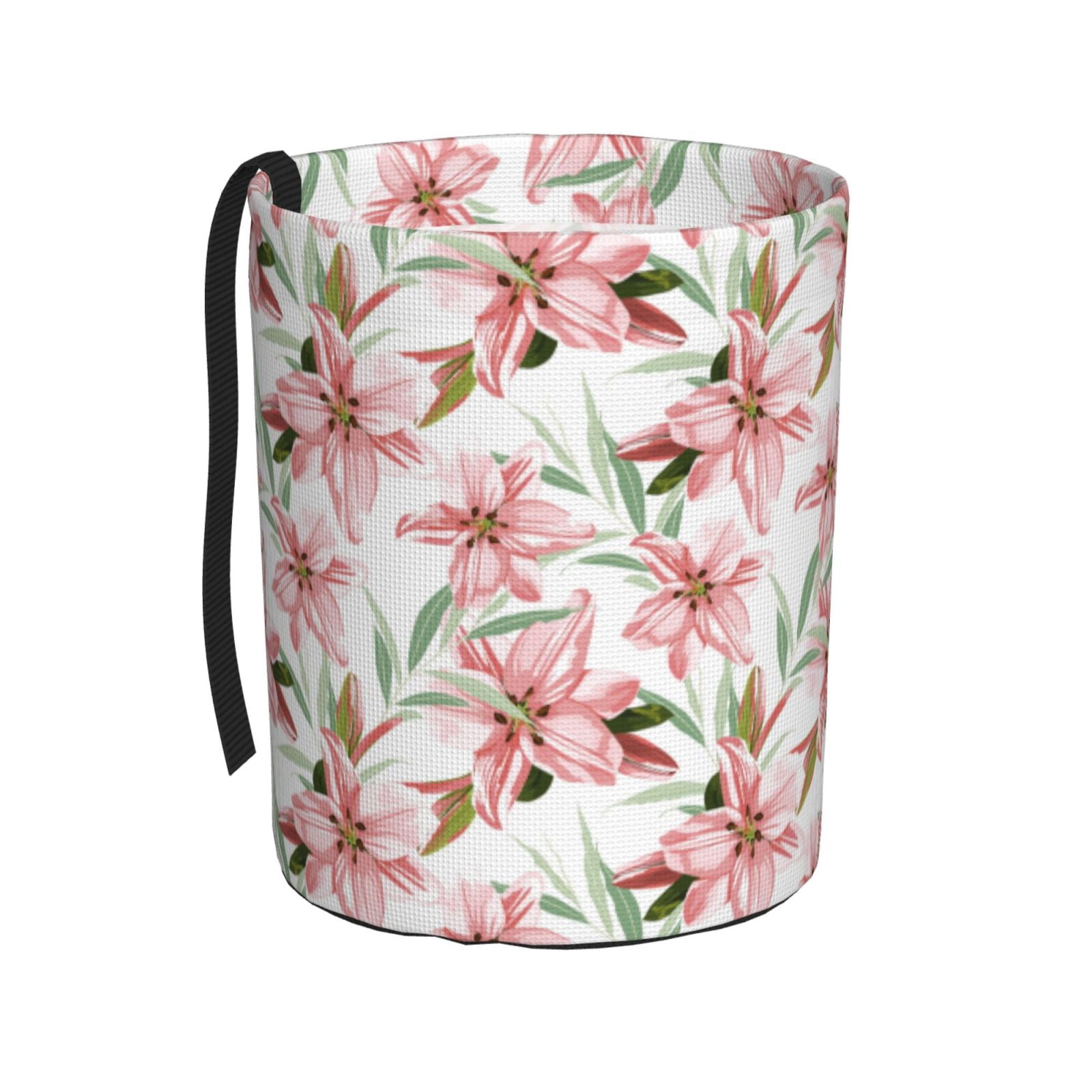 Naloa Lilies Flowers Car Trash Can Garbage Car Accessories Trash Can ...