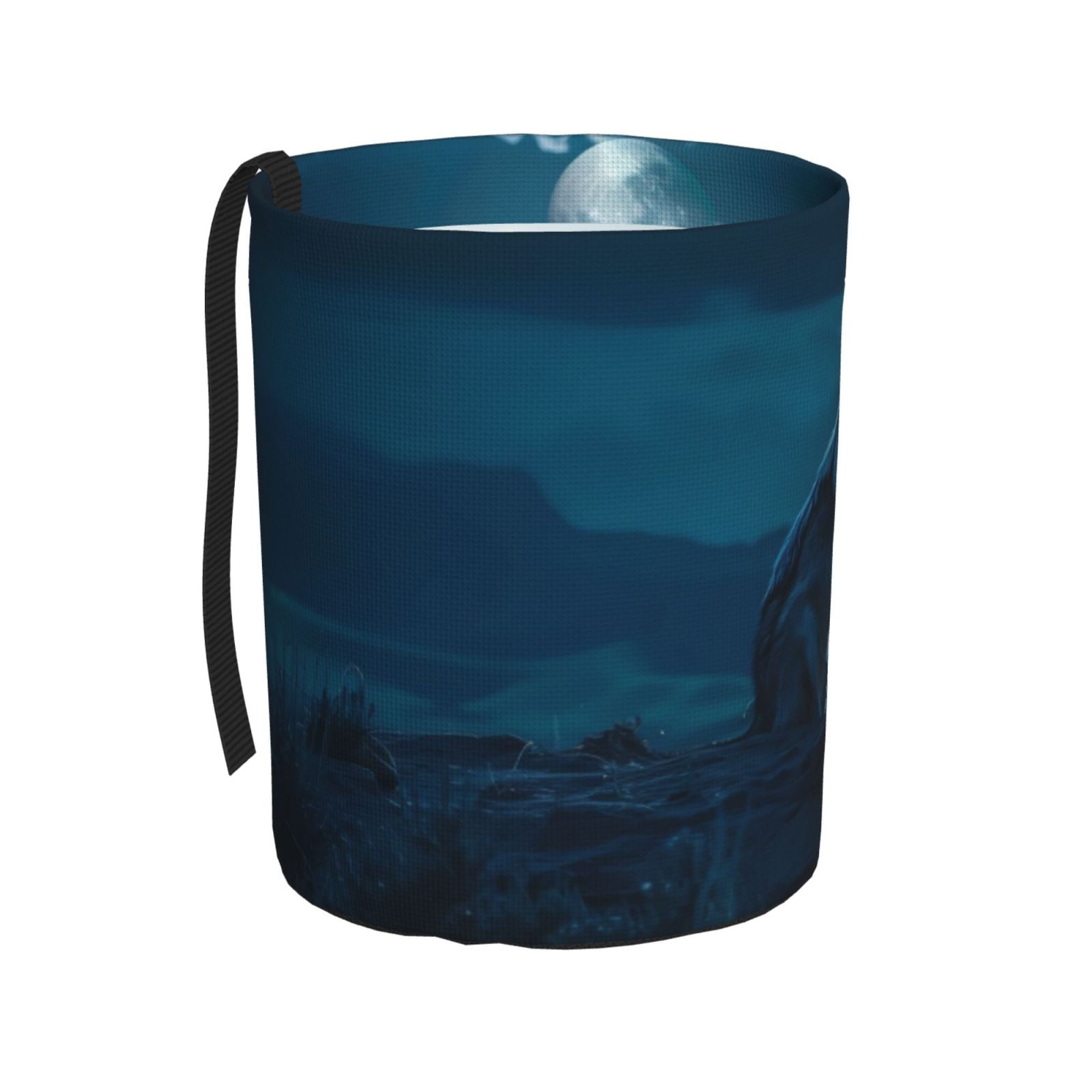 Naloa Lonely Night Wolf Car Trash Can Garbage Car Accessories Trash Can ...