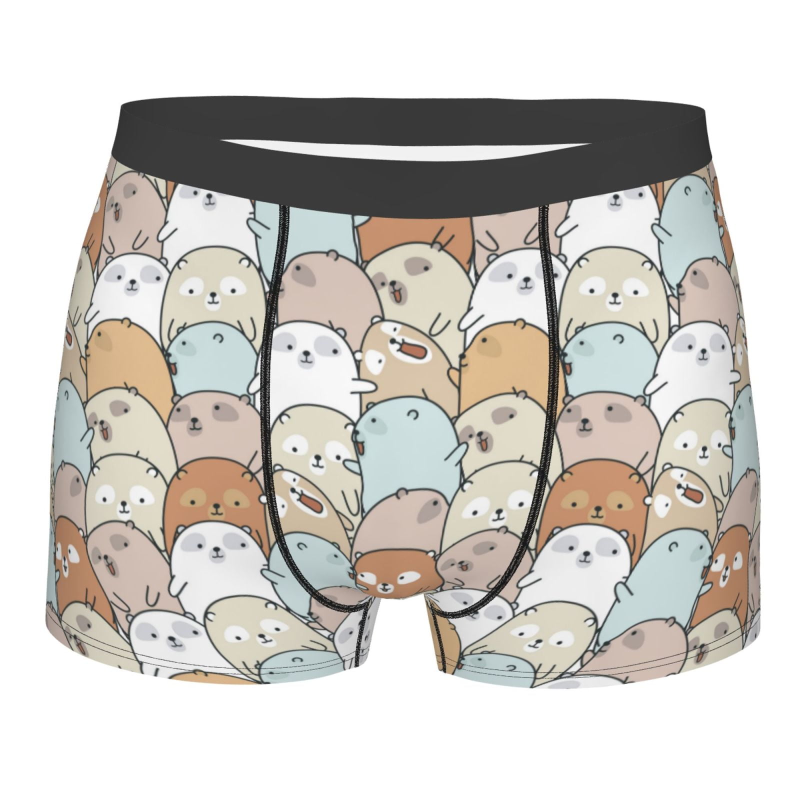 Naloa Lovely Bear Print Mens Underwear - Boxers for Men, Classic Briefs ...