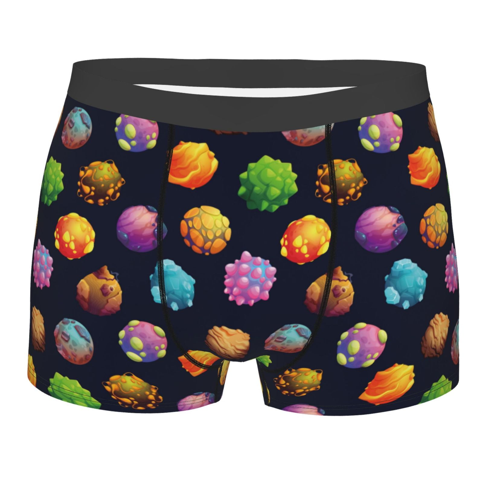Naloa Lovely Planet Print Mens Underwear - Boxers for Men, Classic ...