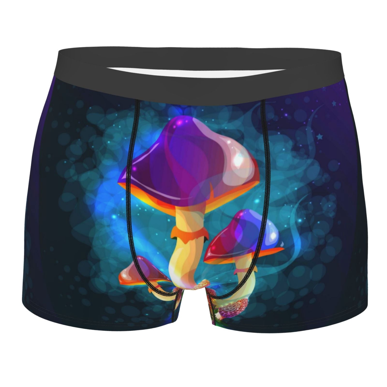Naloa Magic Mushrooms ,Fireflies Print Mens Underwear - Boxers for Men ...