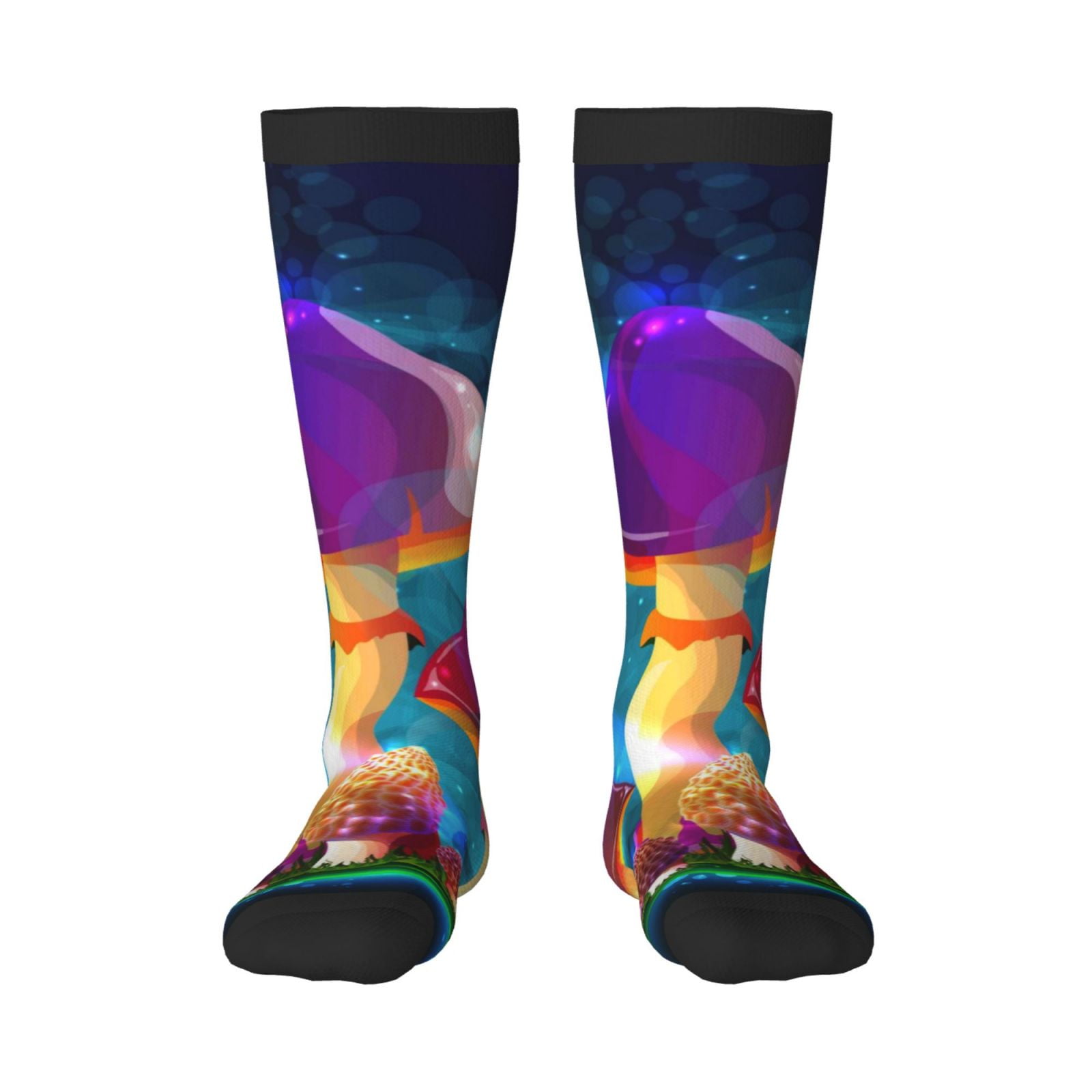 Naloa Magic Mushrooms ,Fireflies Thigh High Socks Extra Long Stretchy ...