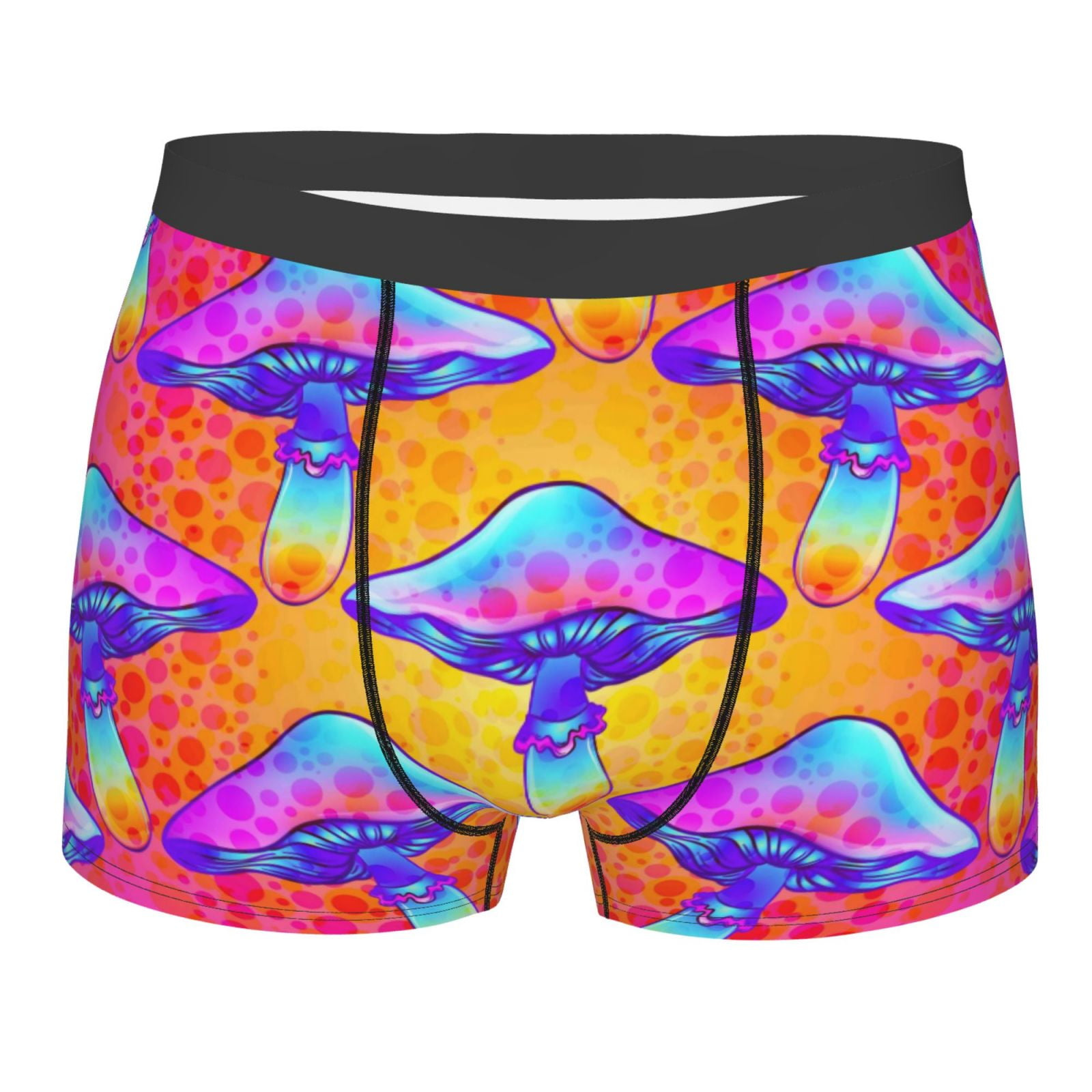 Naloa Magic Mushrooms Print Mens Underwear - Boxers for Men, Classic ...