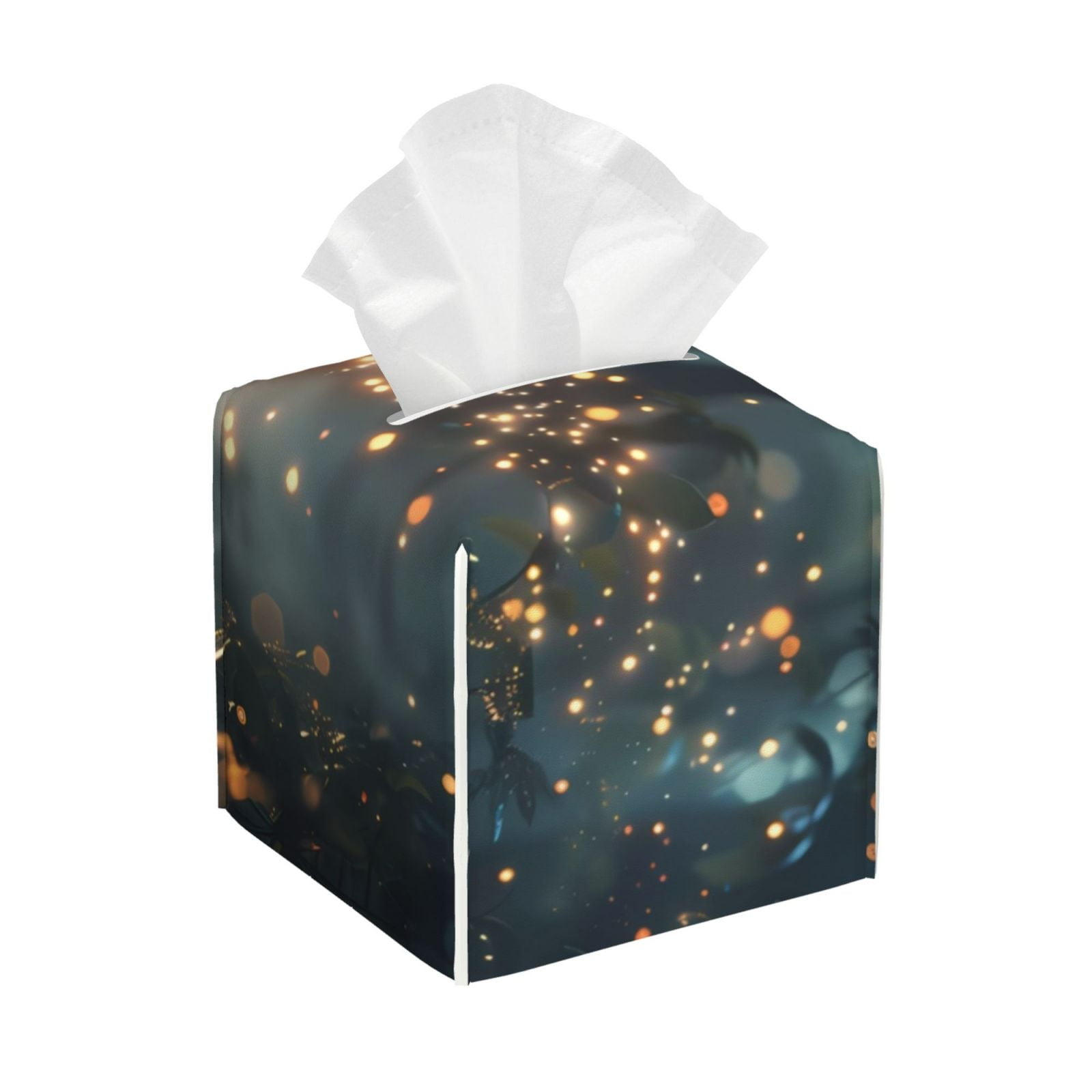 Naloa Magical Butterfly In Forest Tissue Box Cover Leather Tissue ...