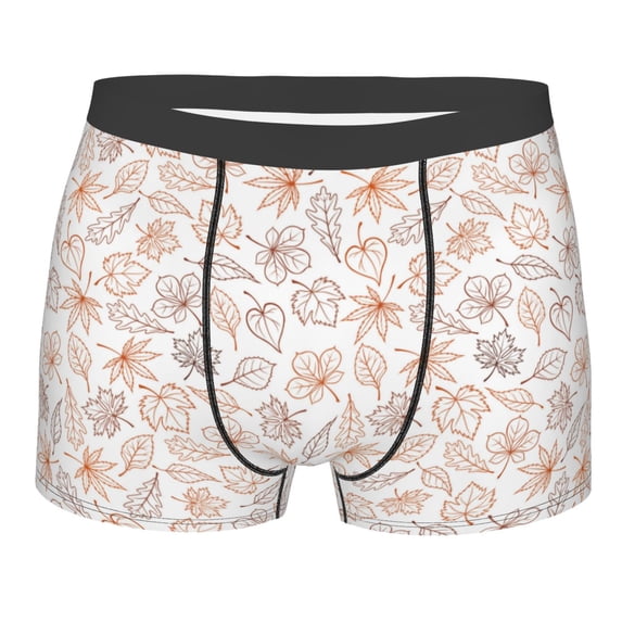 Naloa Maple Leaves Print Mens Underwear - Boxers for Men, Classic ...