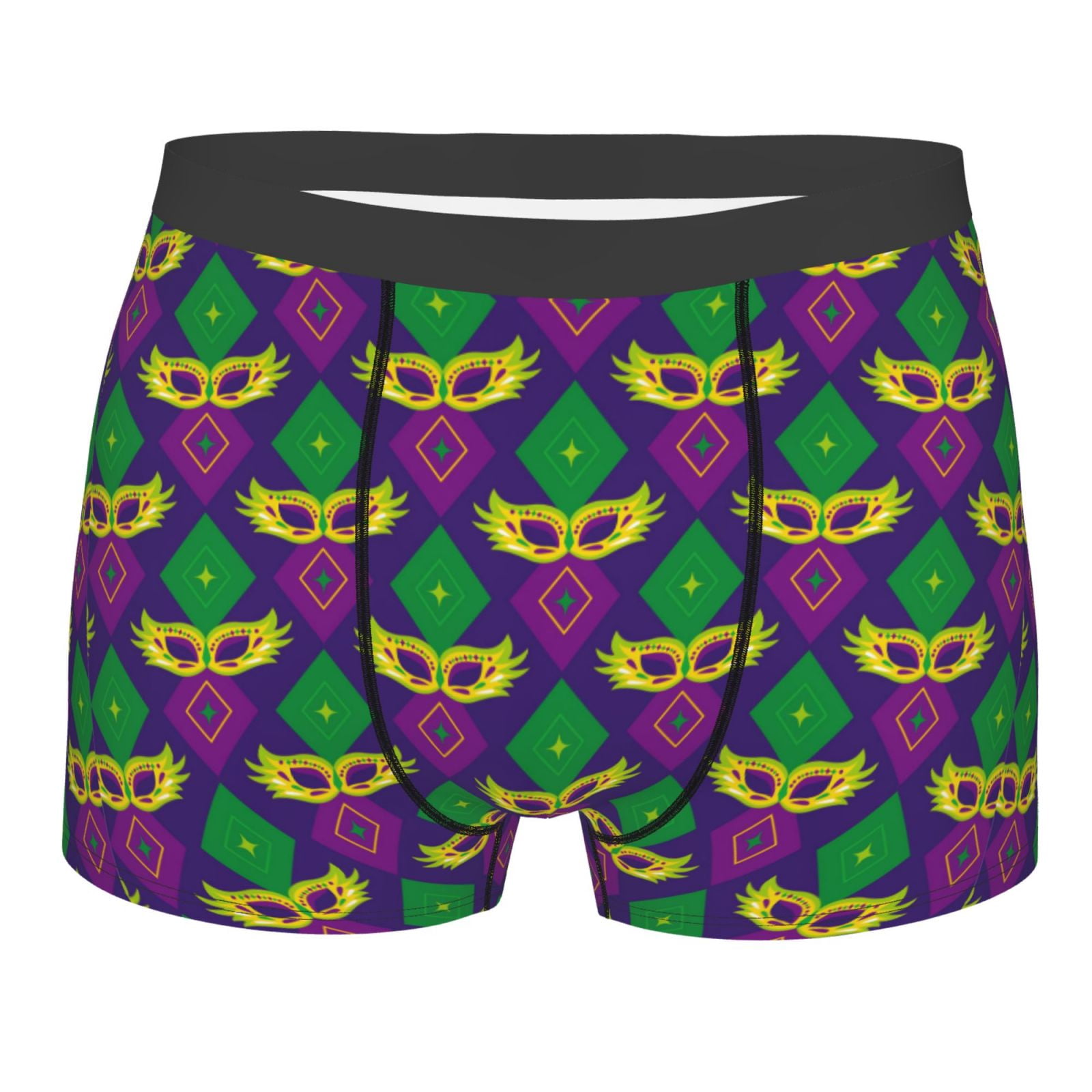 Naloa Mardi Gras Carnival3 Print Mens Underwear - Boxers for Men ...
