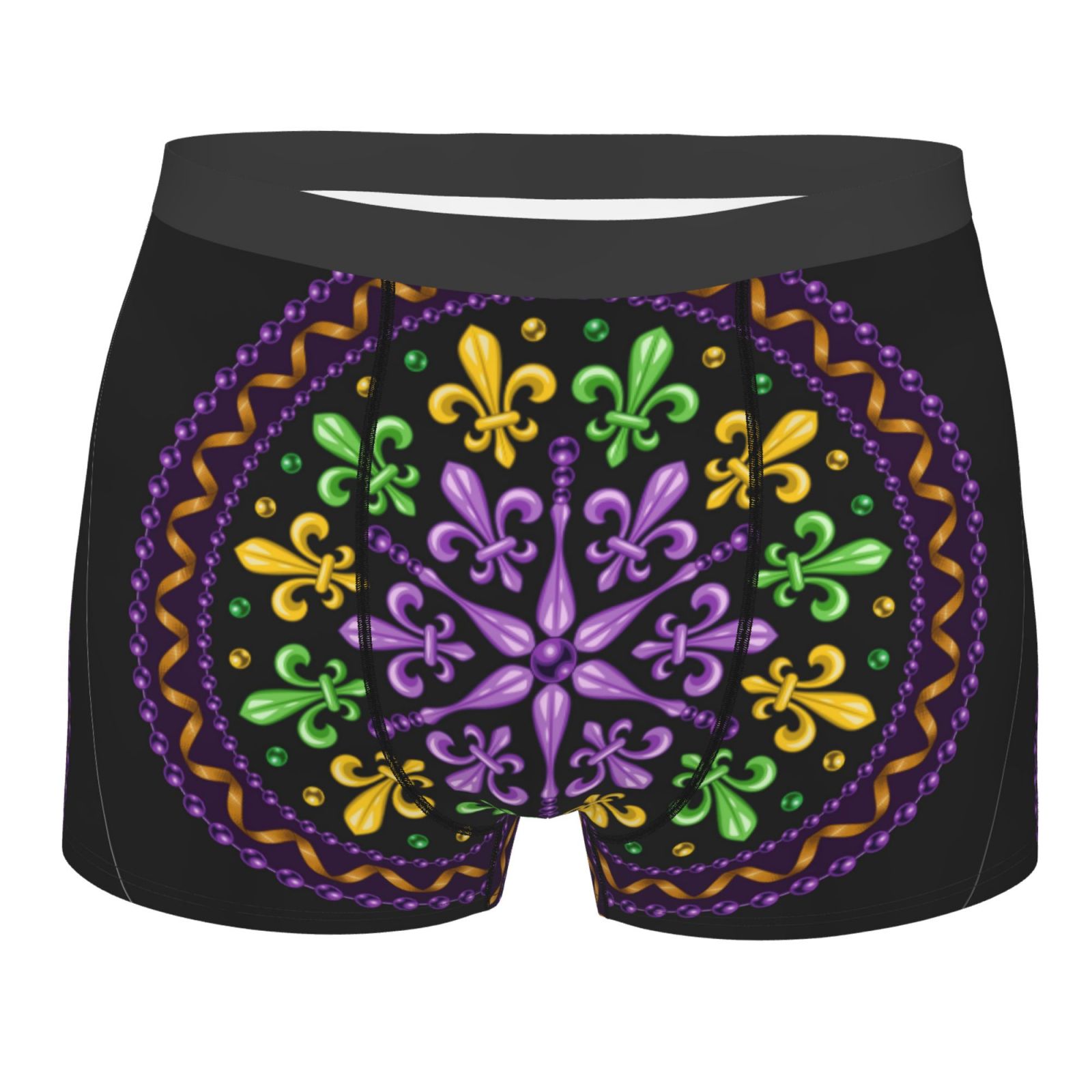 Naloa Mardi Gras5 Print Mens Underwear - Boxers for Men, Classic Briefs ...