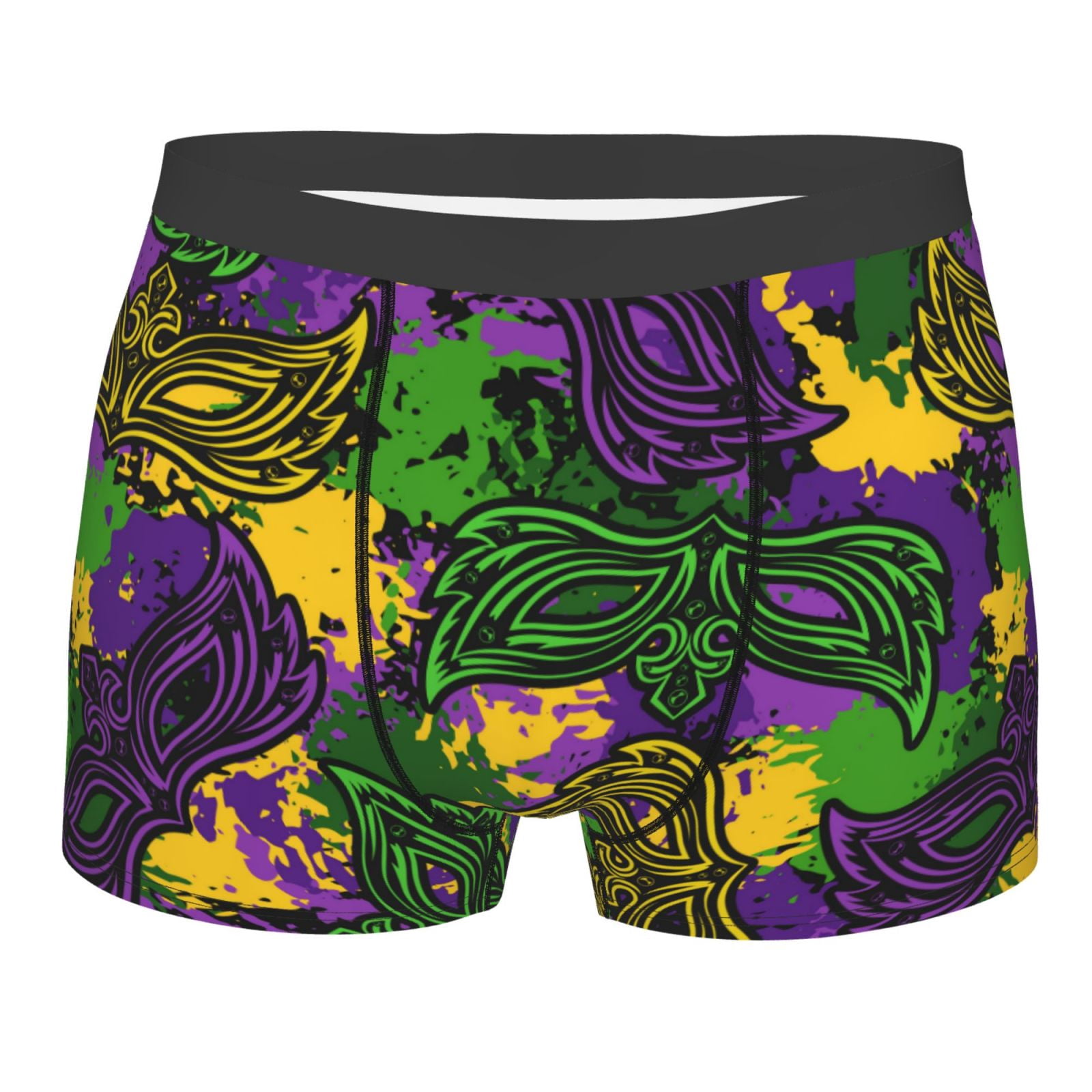 Naloa Mardi Gras7 Print Mens Underwear - Boxers for Men, Classic Briefs ...