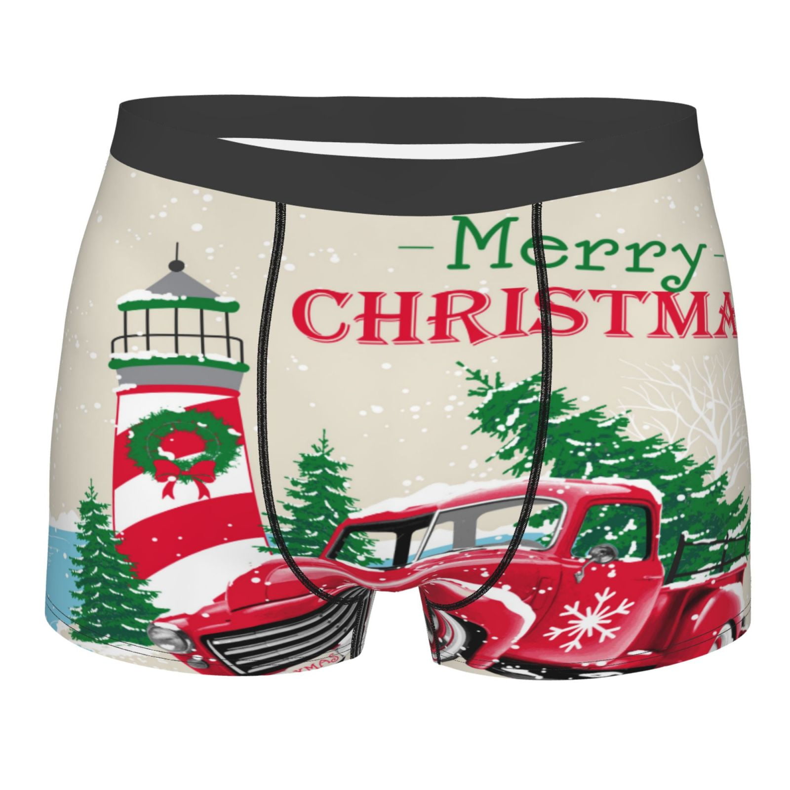 Naloa Merry Christmas 1 Print Mens Underwear - Boxers for Men, Classic ...