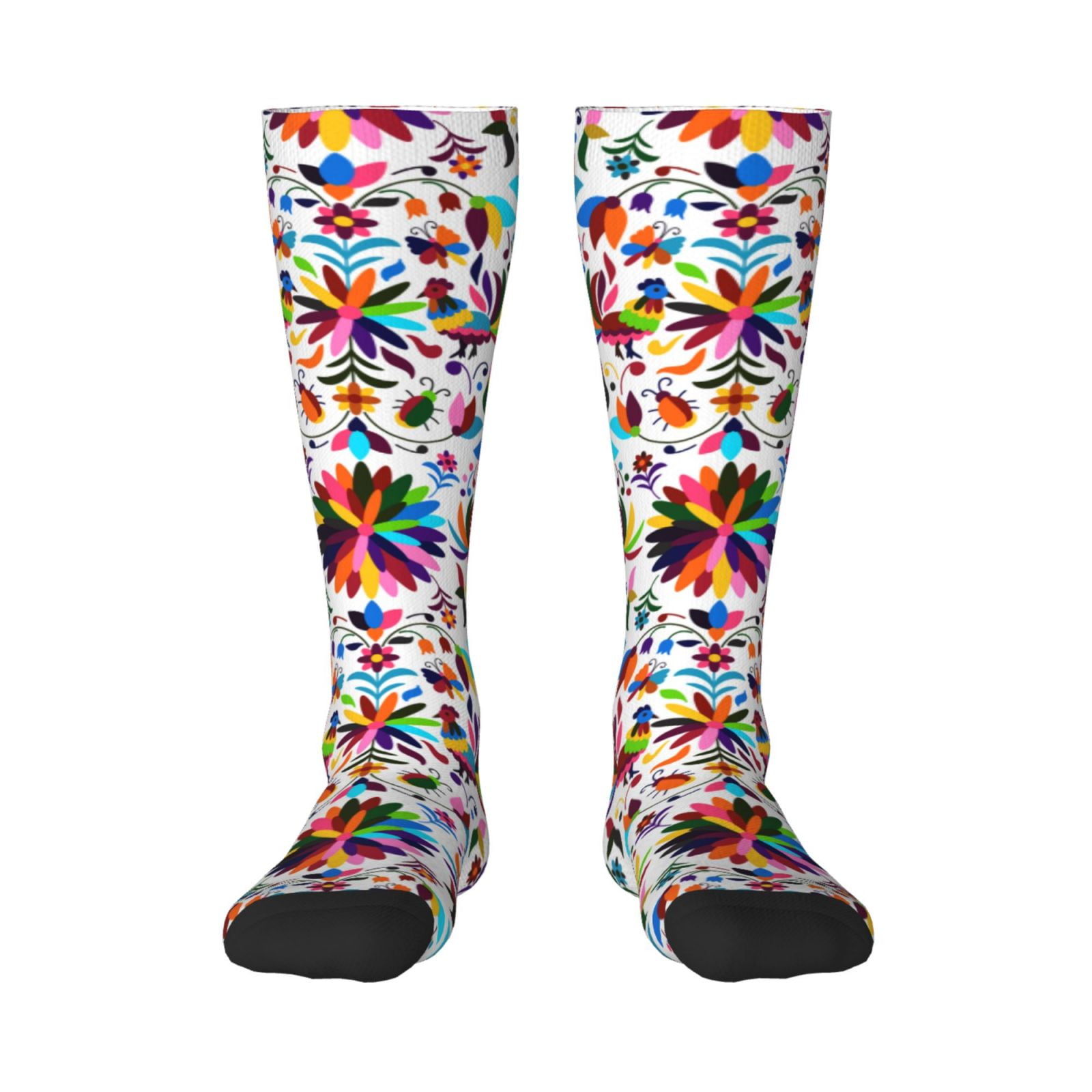 Naloa Mexican Bright Style Thigh High Socks Extra Long Stretchy Sock ...