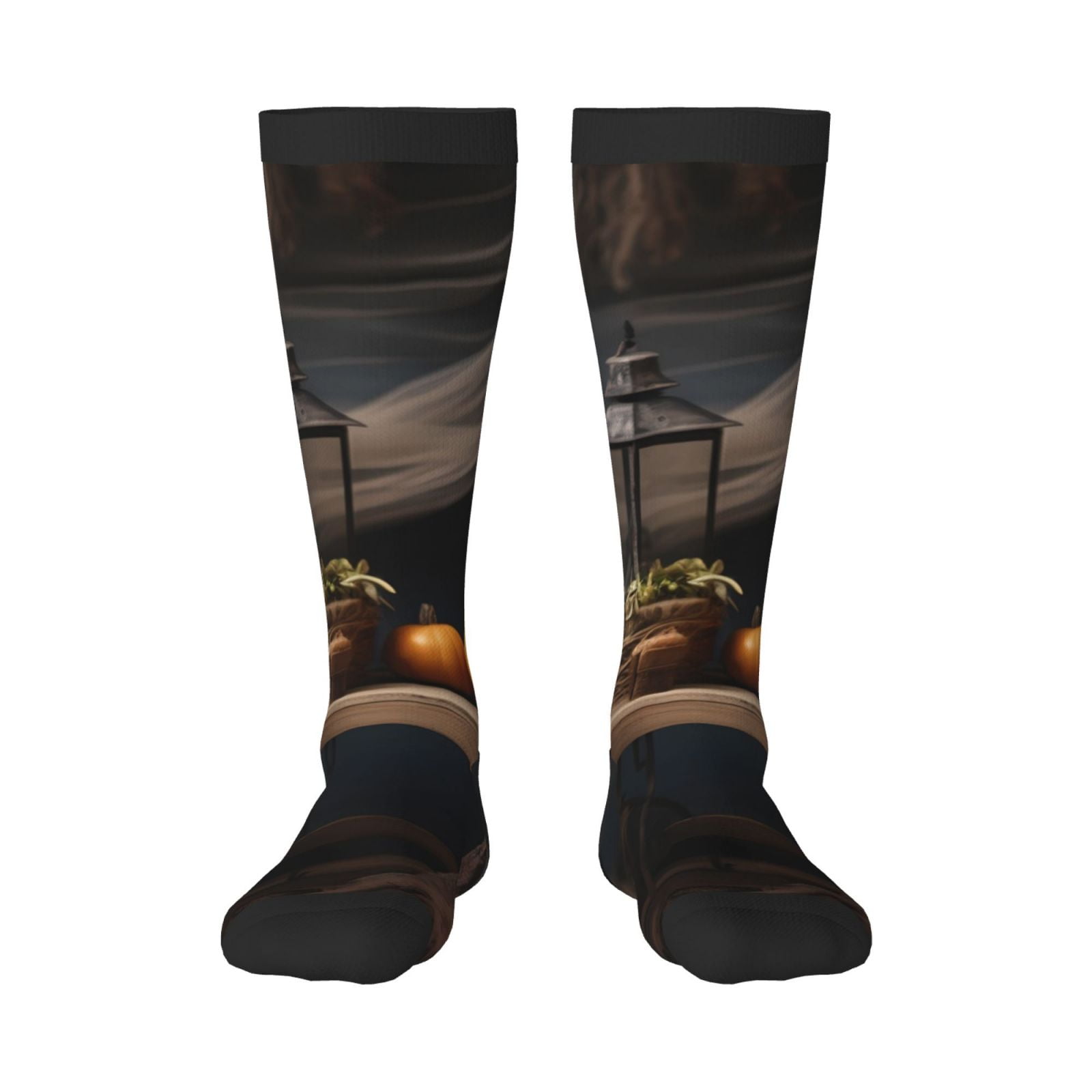 Naloa Modern Skull Sisters Thigh High Socks Extra Long Stretchy Sock ...