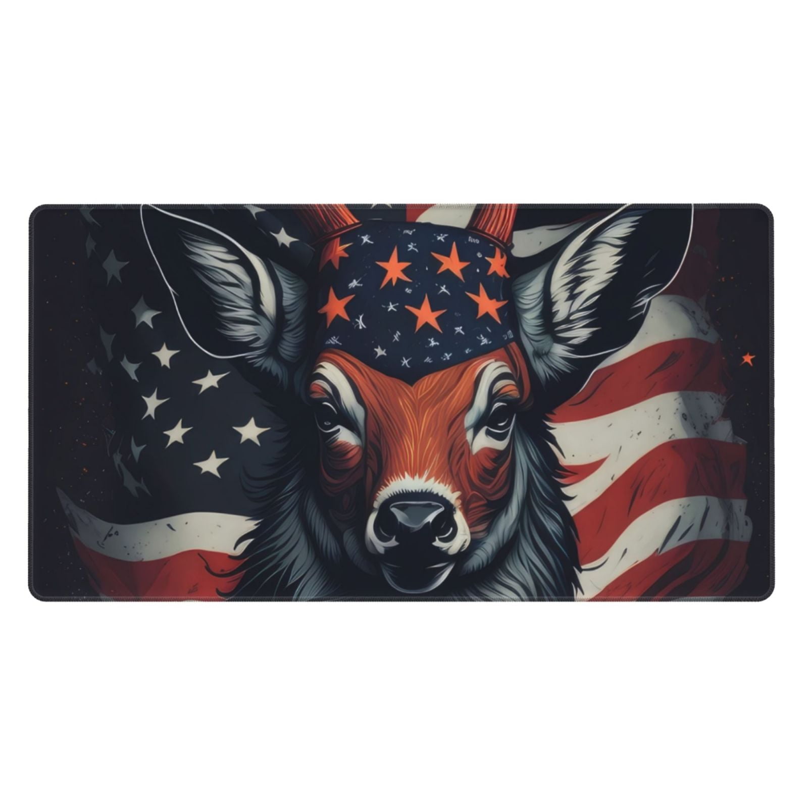 Naloa Modern USA Deer Head Gaming Mouse Pad Large Mouse Mat Long ...