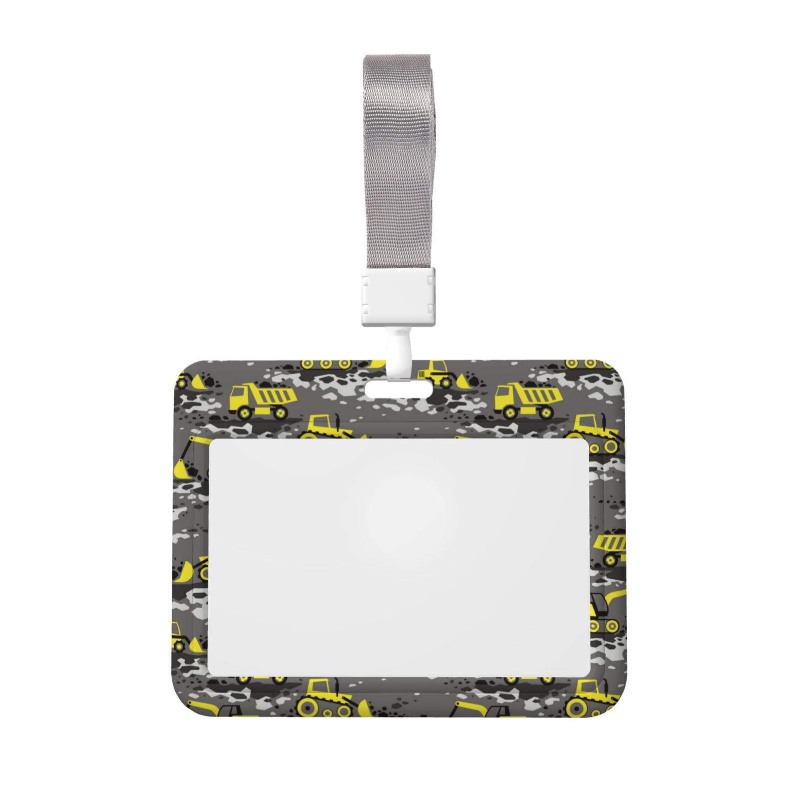 Naloa Modern Yellow Excavator Card Badge Holder Work Badge Sleeve for ...