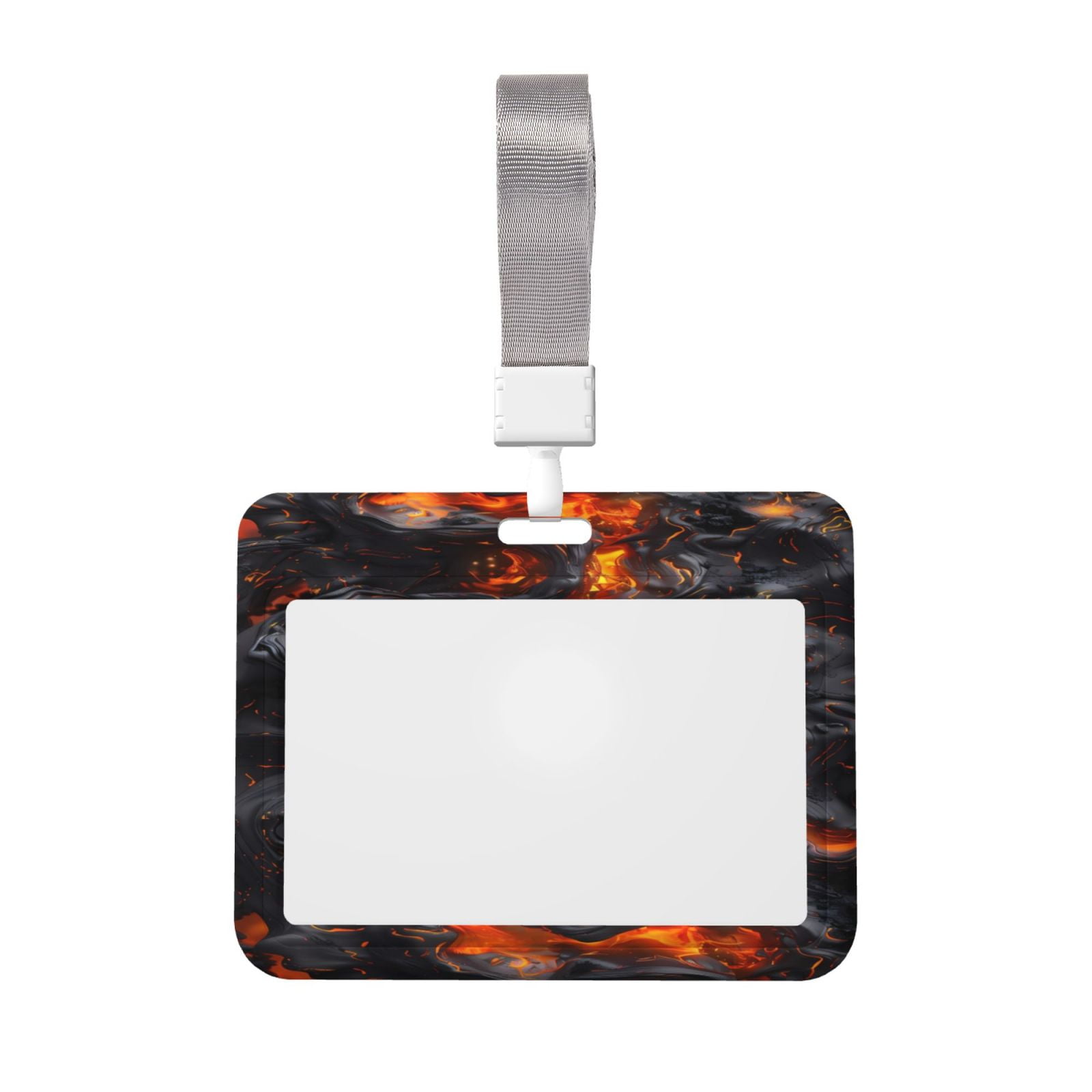 Naloa Molten Lava Abstract Flow Card Badge Holder Work Badge Sleeve for ...