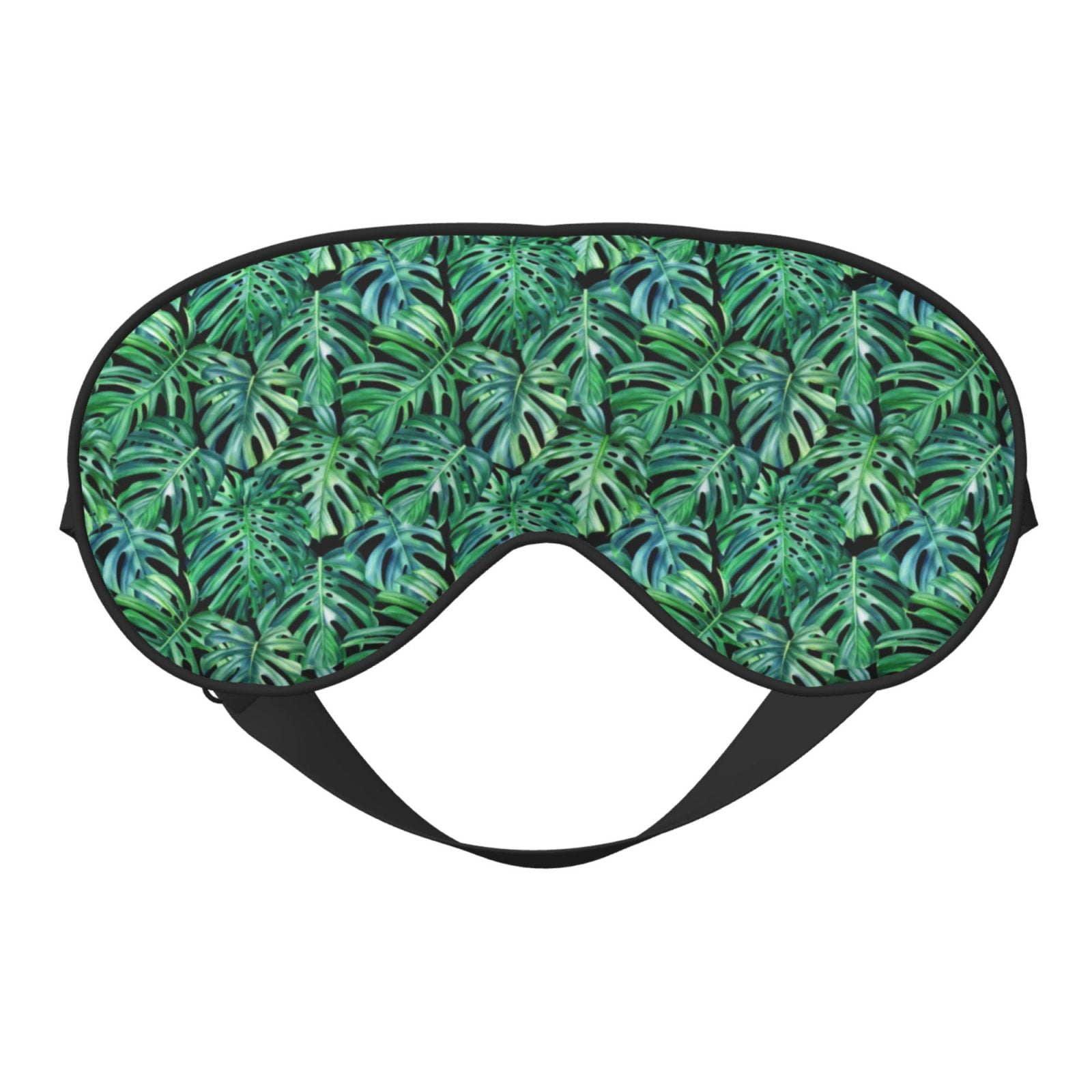 Naloa Monstera Leaves Print Sleep Mask for Sleeper, Light Blocking ...