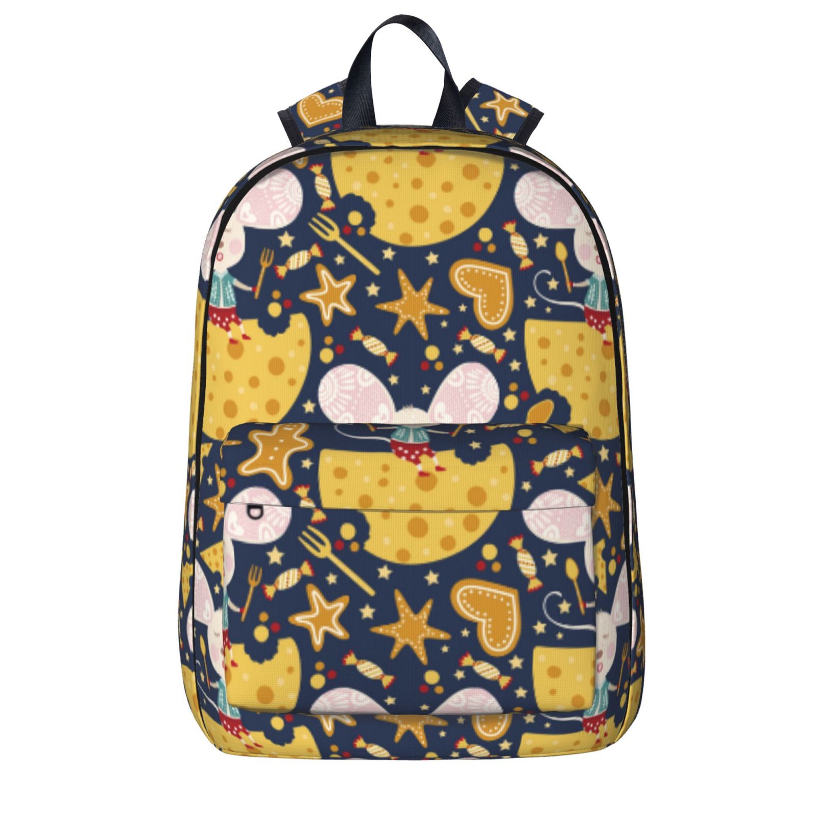Naloa Mouse Cheese Print Laptop Backpack - Computer Bag with 2 ...