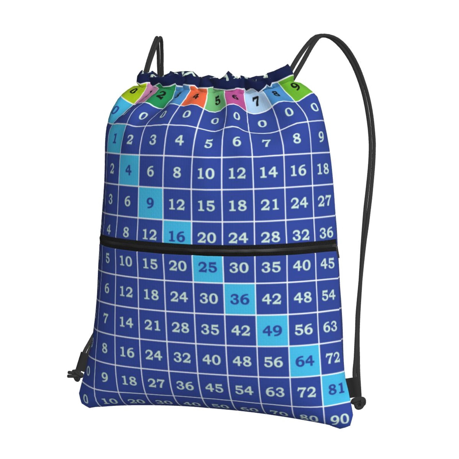 Naloa Multiplication Table Drawstring Backpack String Bag Cinch Water ...