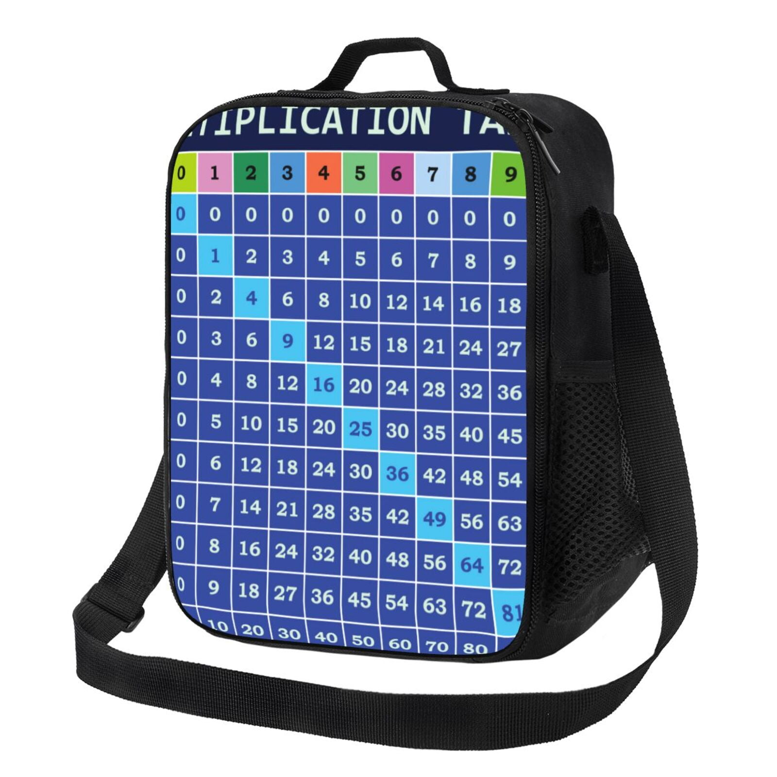 Naloa Multiplication Table Lunch box Lunch bag for men women Large ...