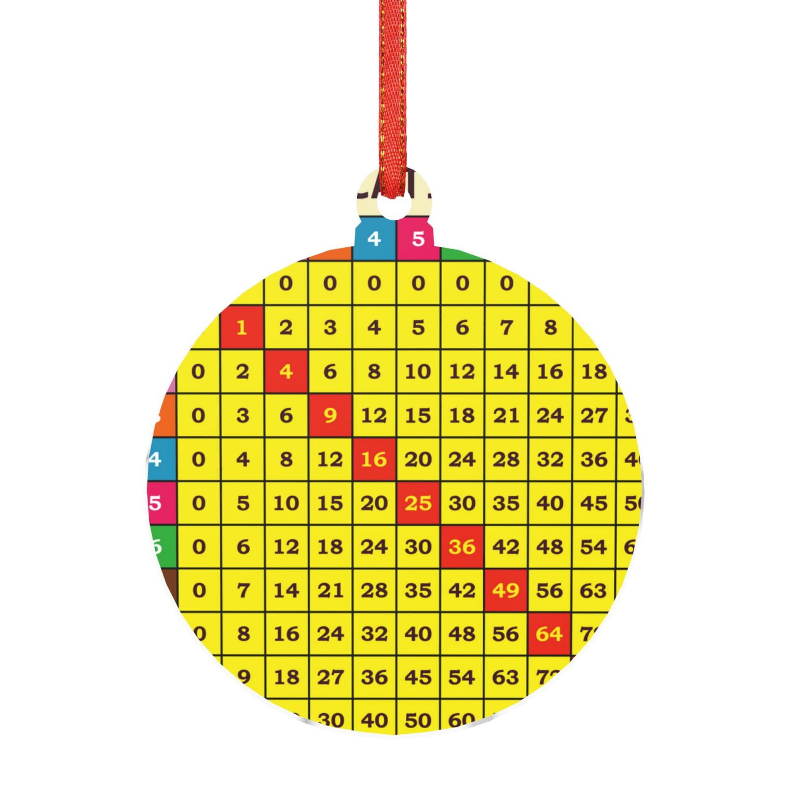 Naloa Multiplication Table2 Acrylic Santa Tree Decorations Christmas ...