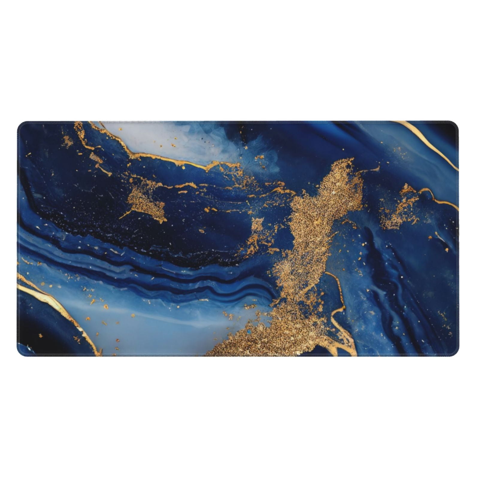 Naloa Navy Blue Marble Gaming Mouse Pad Large Mouse Mat Long Extended ...