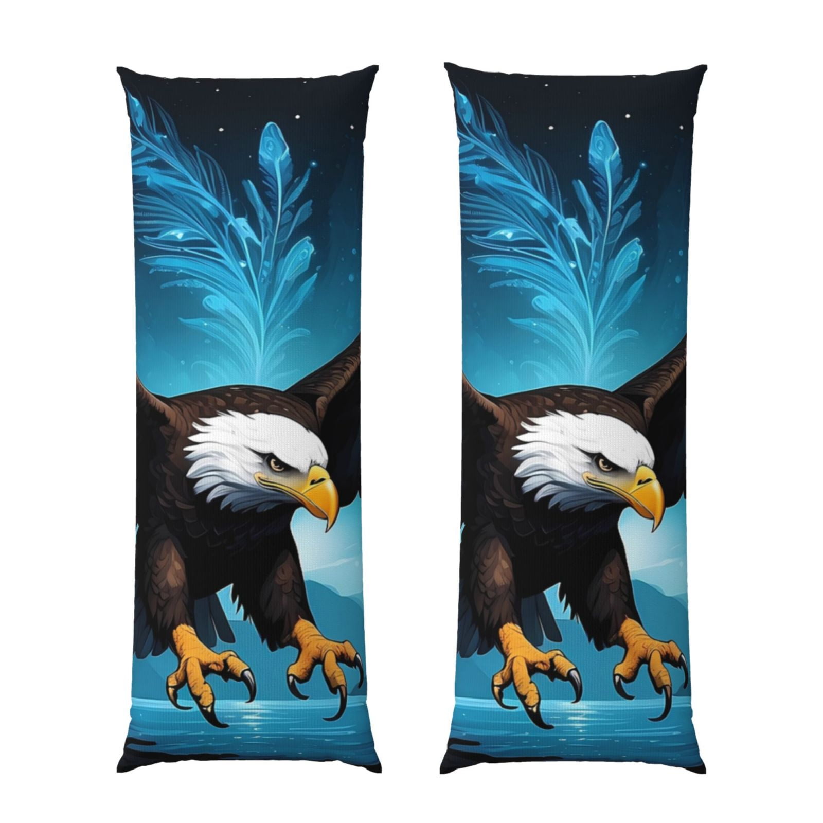 Naloa Night Sky Forest Bald Eagle Super Soft 20x60 Body Pillow Case ...