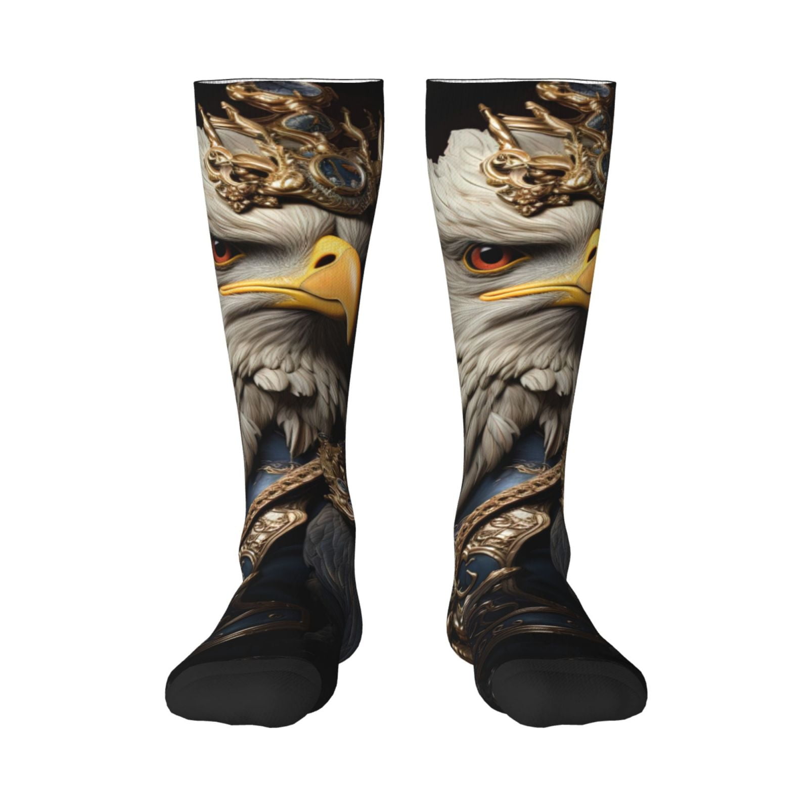 Naloa Noble Style Bald Eagle Thigh High Socks Extra Long Stretchy Sock ...