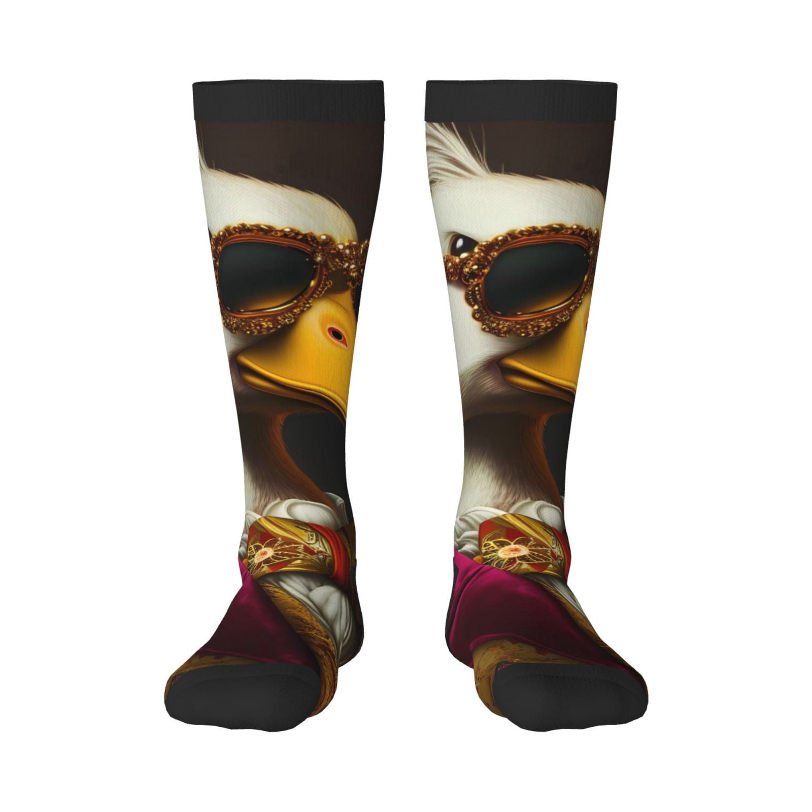Naloa Noble Style Duck Thigh High Socks Extra Long Stretchy Sock Women ...