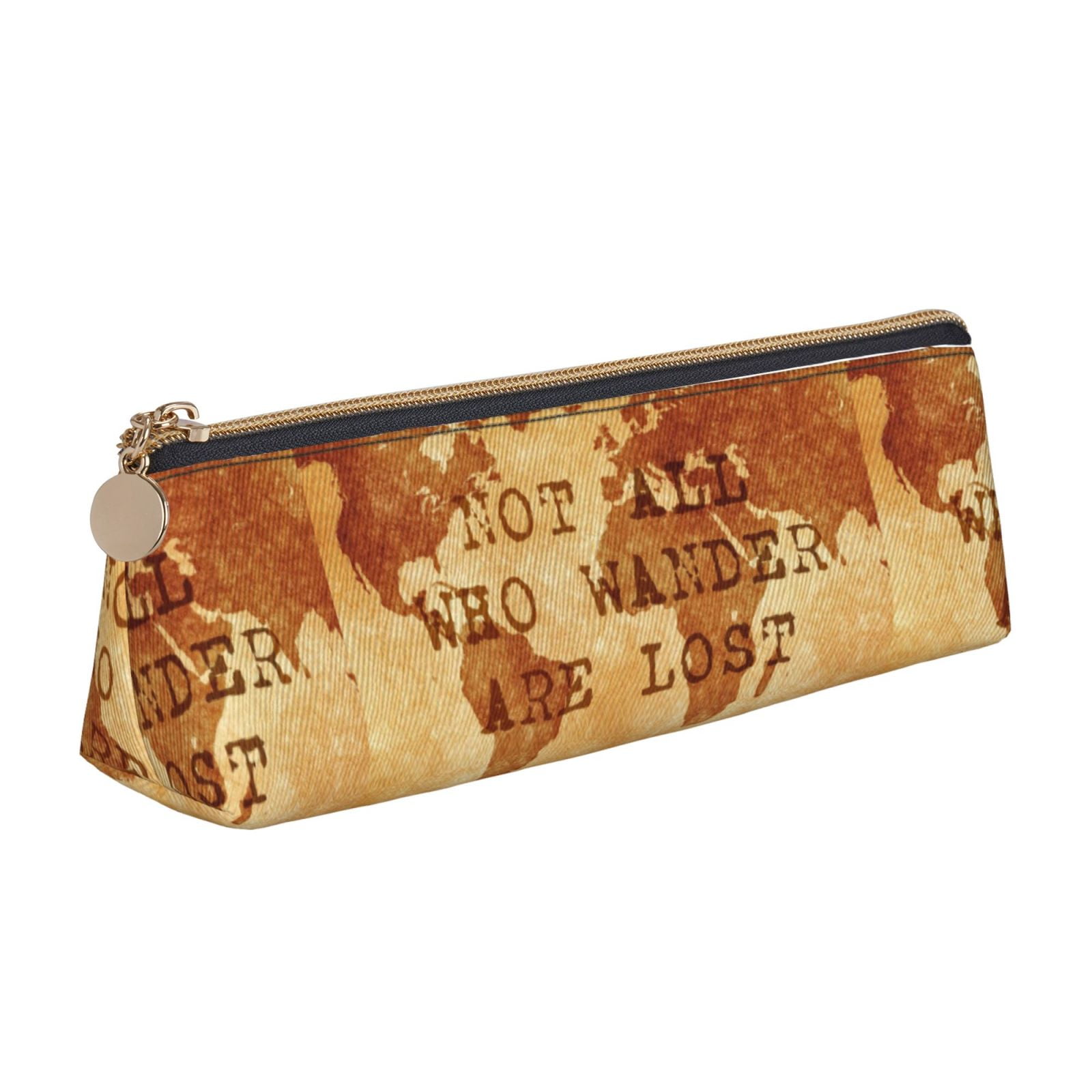 Naloa Not All Those Who Wander Are Lost2 Print Leather Pencil Case ...