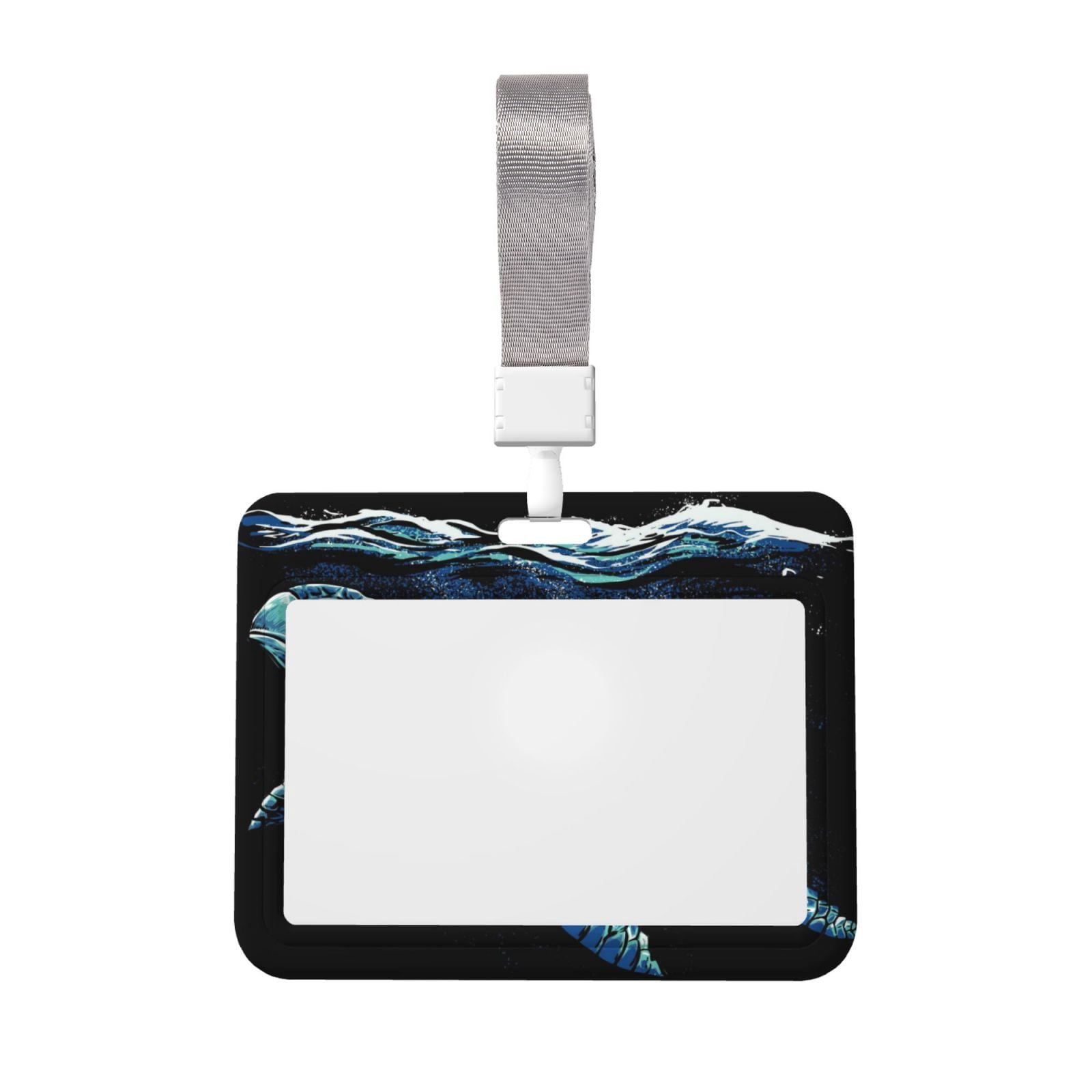 Naloa Ocean Turtle Card Badge Holder Work Badge Sleeve for Office ...