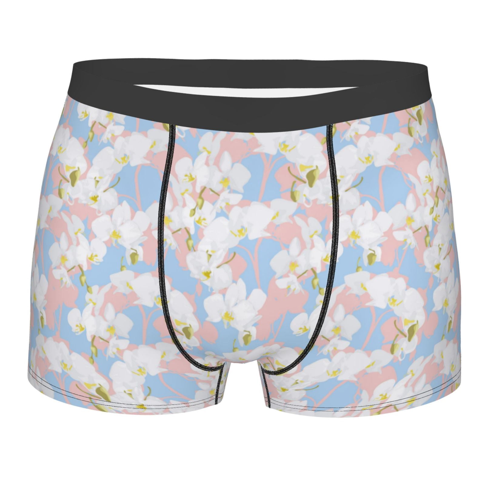 Naloa Orchids Flowers Print Mens Underwear - Boxers for Men, Classic ...