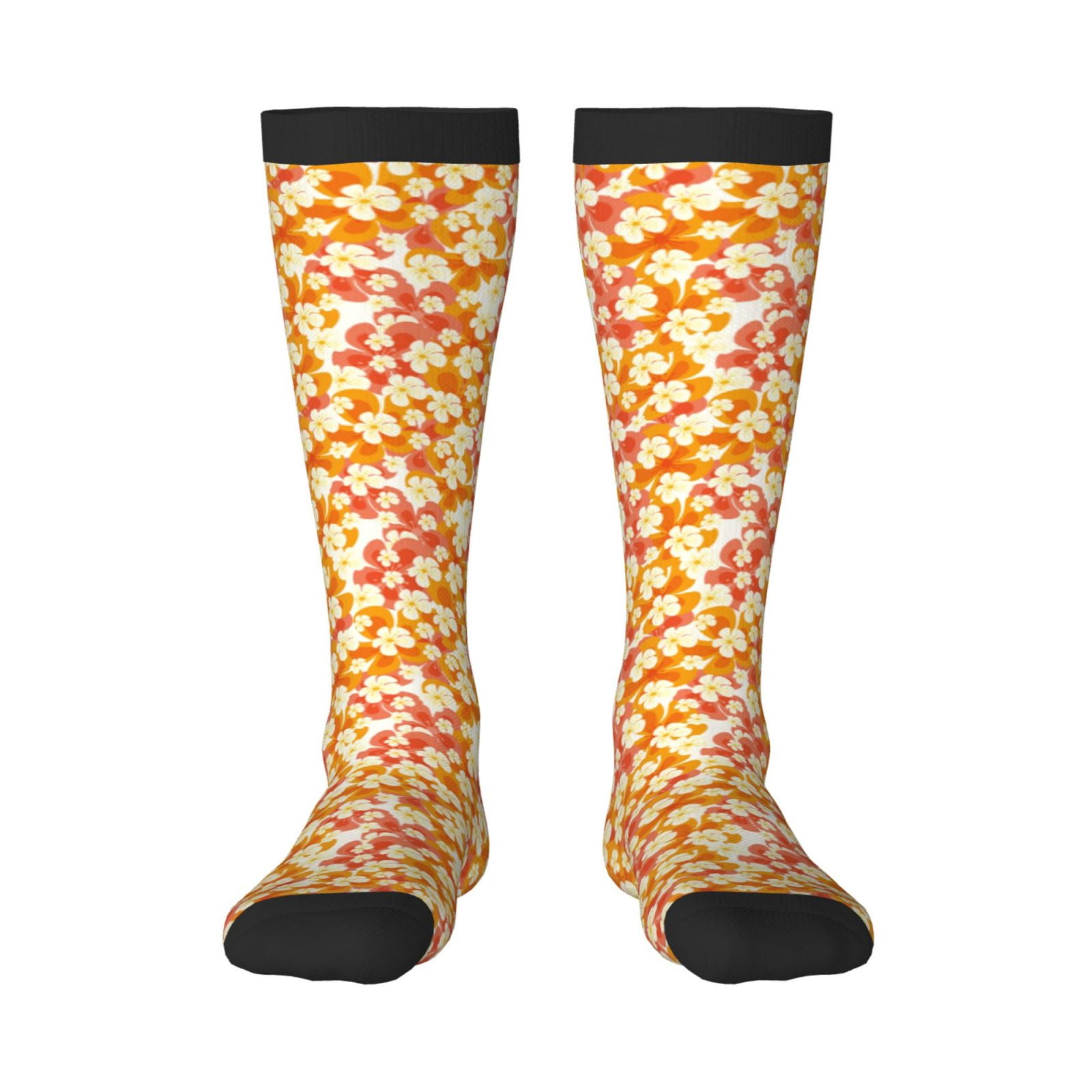 Naloa Orchids Flowers Thigh High Socks Extra Long Stretchy Sock Women ...